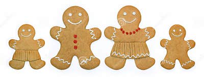 Gingerbread family stock image. Image of dessert, ginger - 8188503