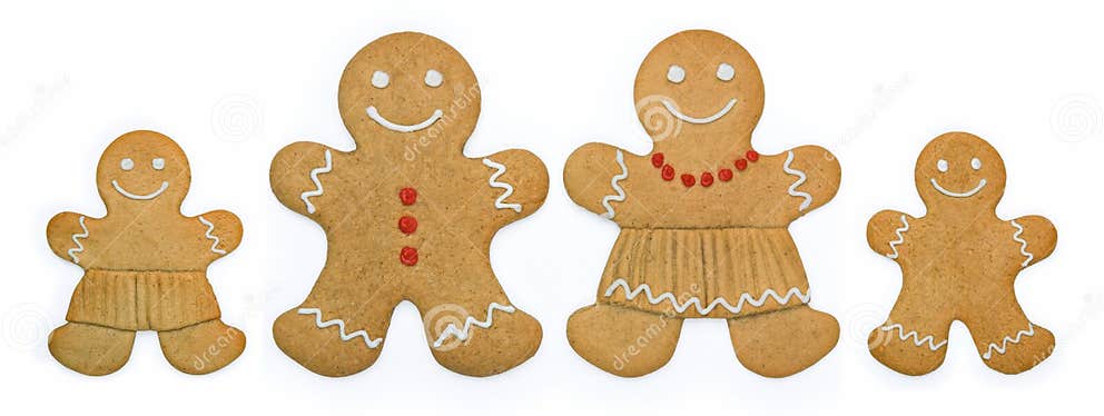 Gingerbread family stock image. Image of dessert, ginger - 8188503