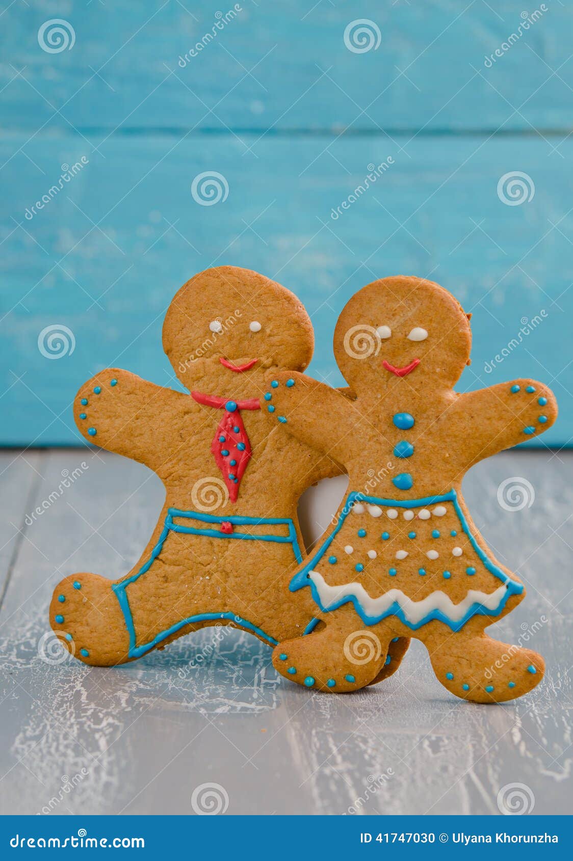 Gingerbread family stock photo. Image of icing, brown - 41747030