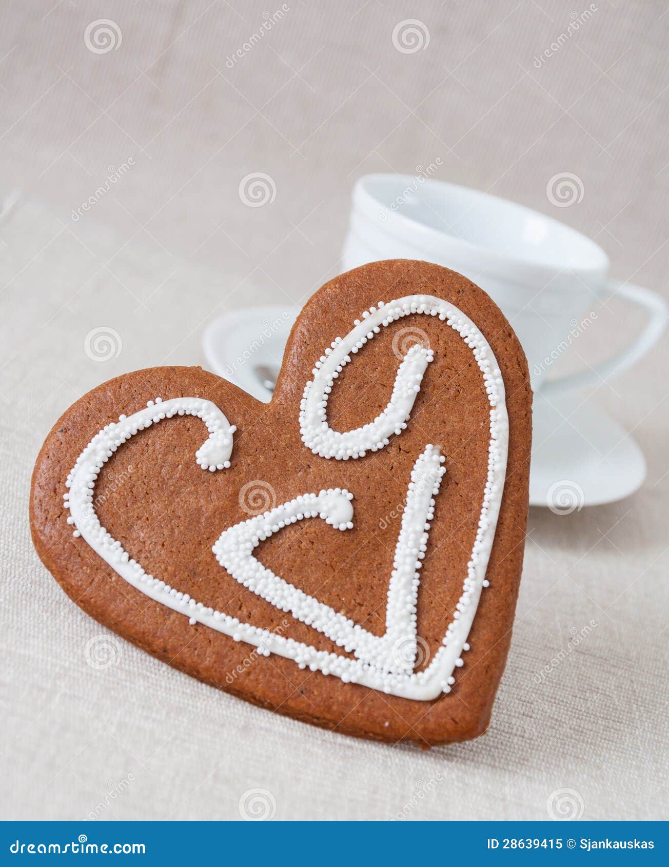 Gingerbread heart stock image. Image of festive, seasonal - 28639415