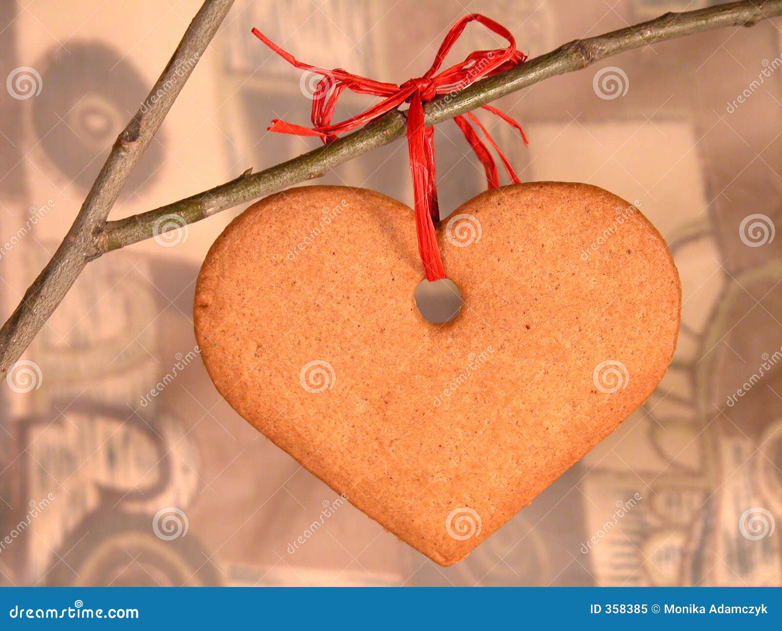 Gingerbread heart stock image. Image of children, christmas - 358385