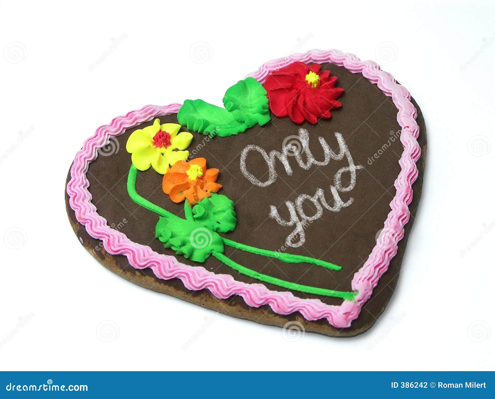Gingerbread heart stock photo. Image of romance, love, valentine - 386242