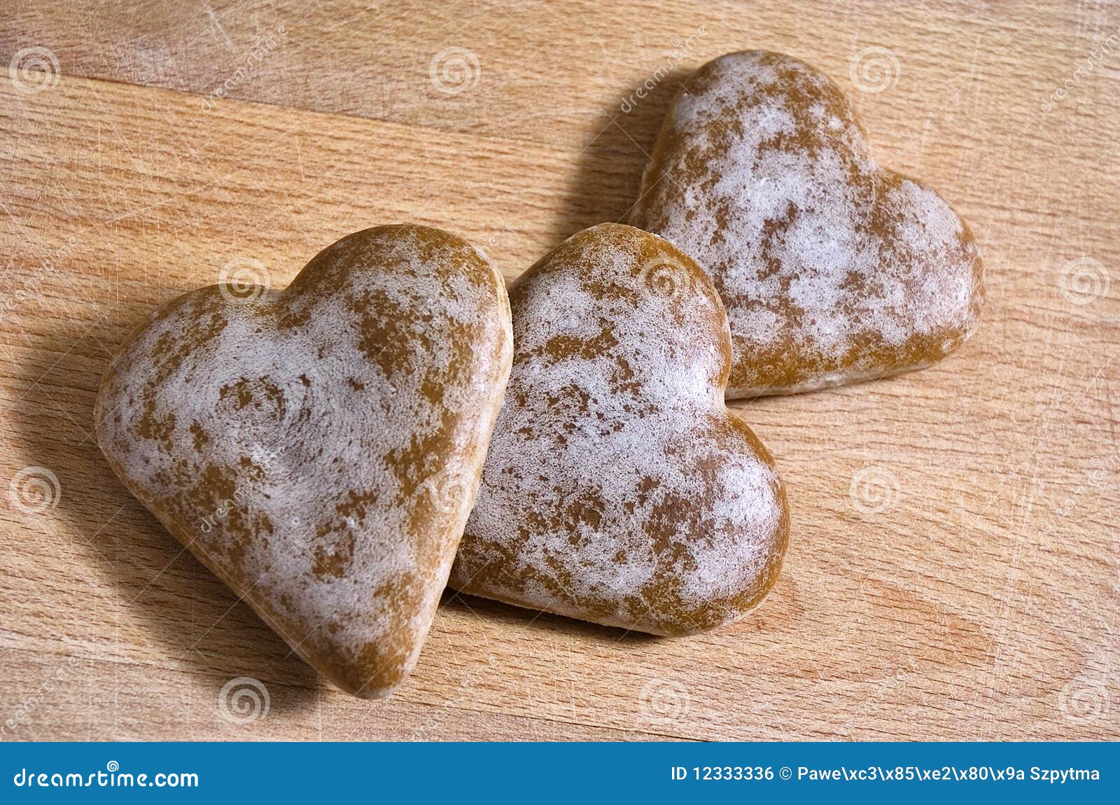 Gingerbread hearts stock photo. Image of food, background - 12333336