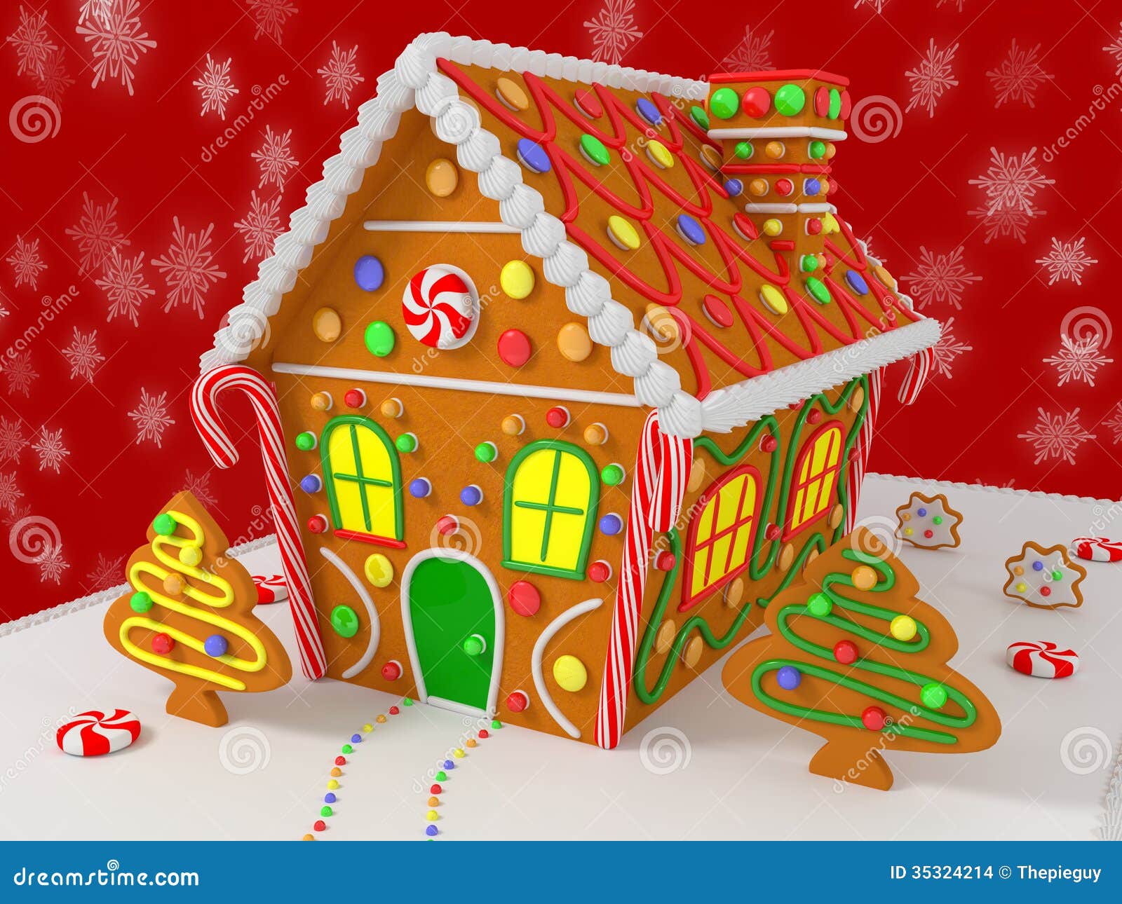 Animated Gingerbread House
