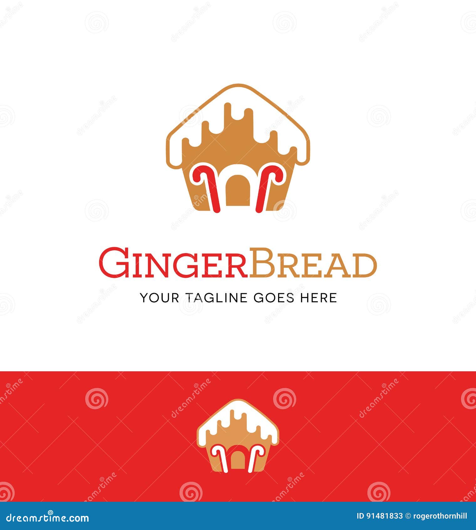 Gingerbread house logo stock vector. Illustration of branding - 91481833