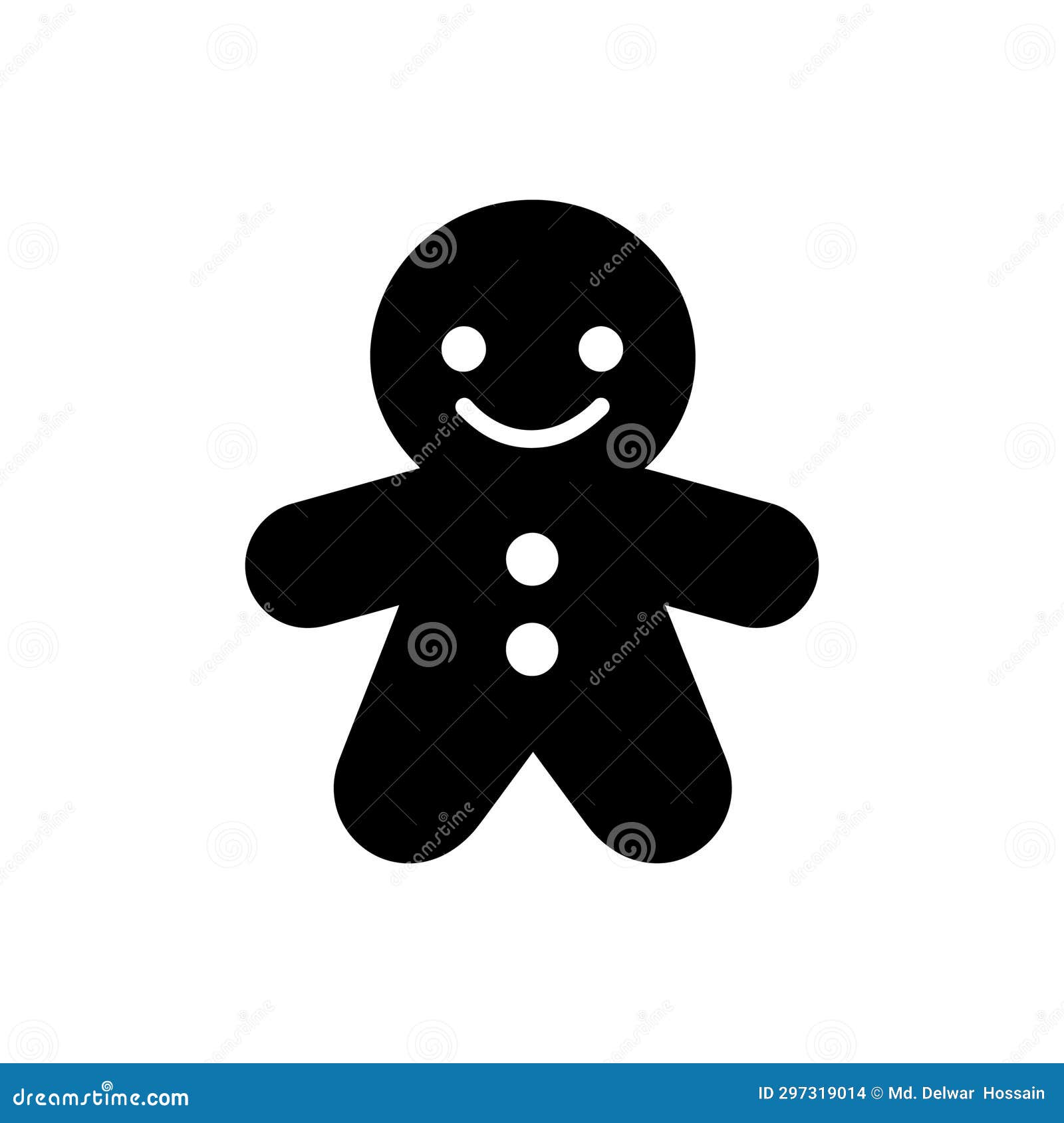 Gingerbread Icon stock vector. Illustration of tradition - 297319014