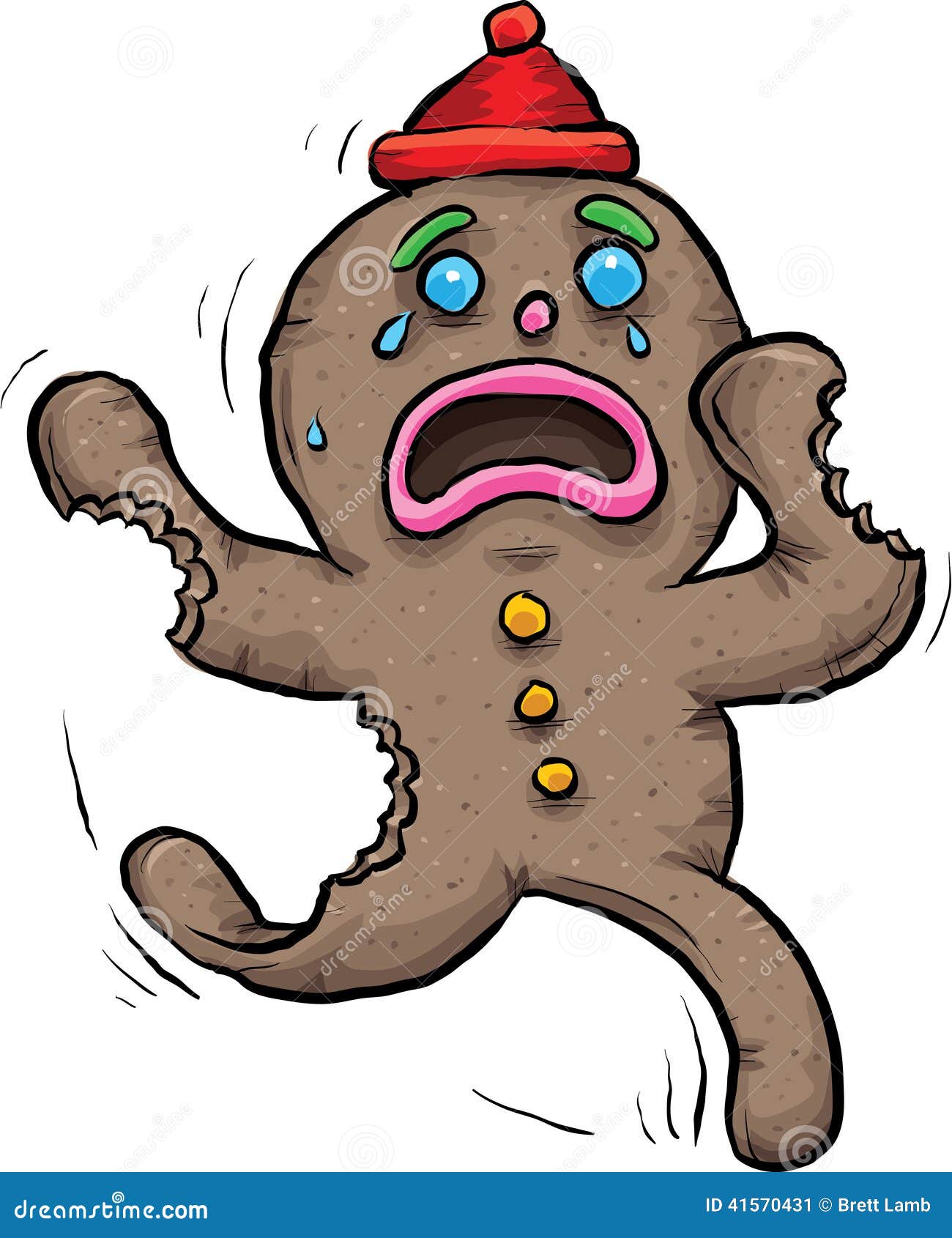Gingerbread Injury stock illustration. Illustration of injury - 41570431