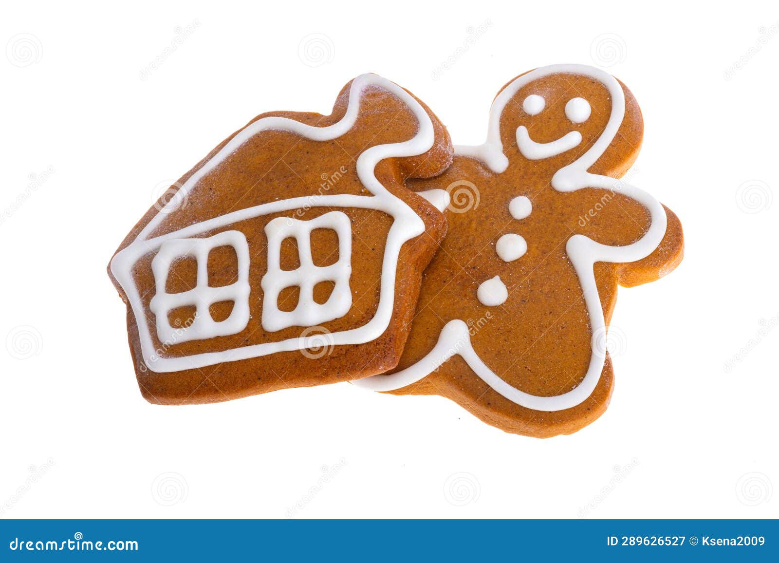 Gingerbread isolated stock image. Image of food, isolated - 289626527