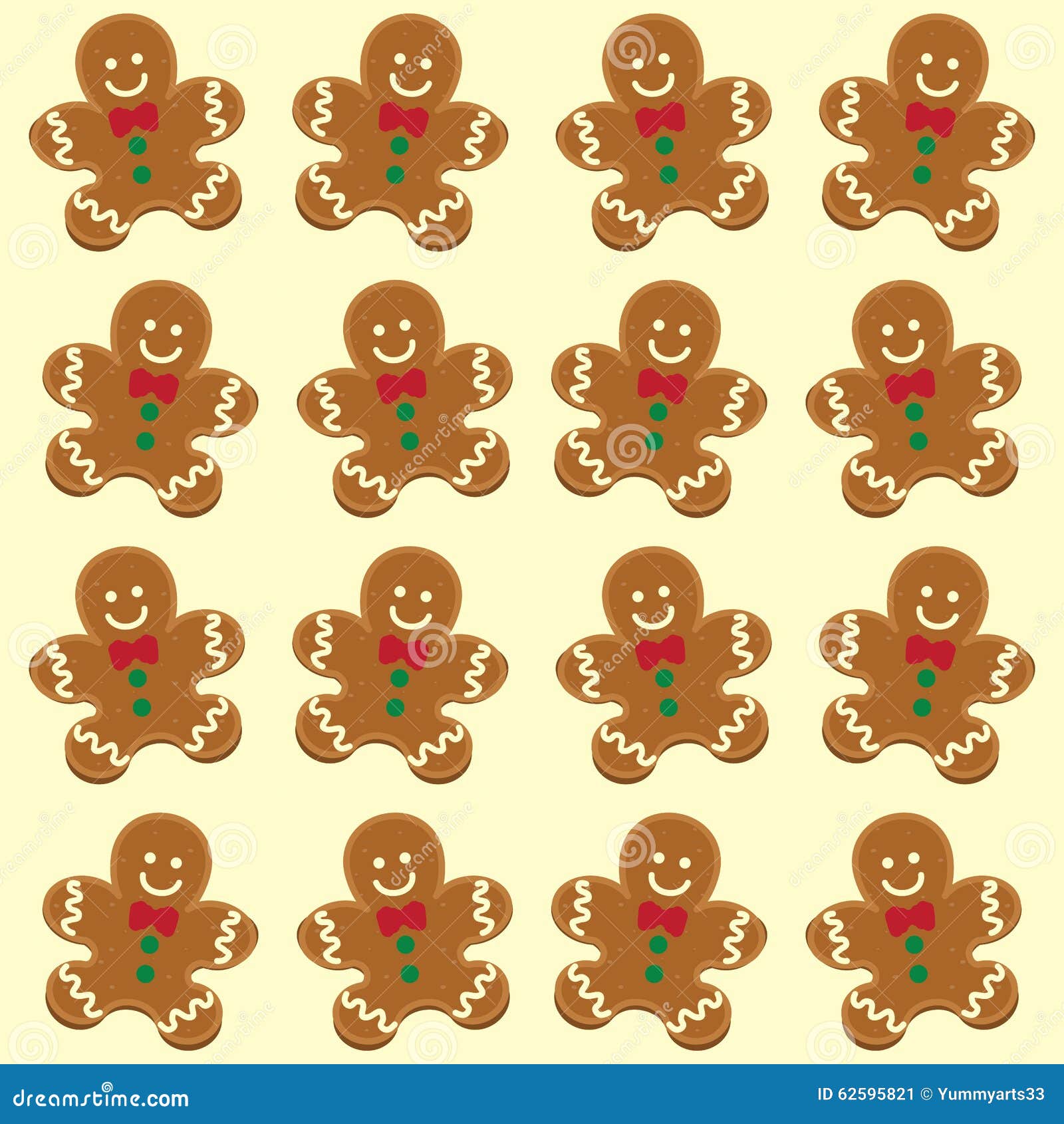 Gingerbread Man Stock Vector Illustration Of Baking 62595821