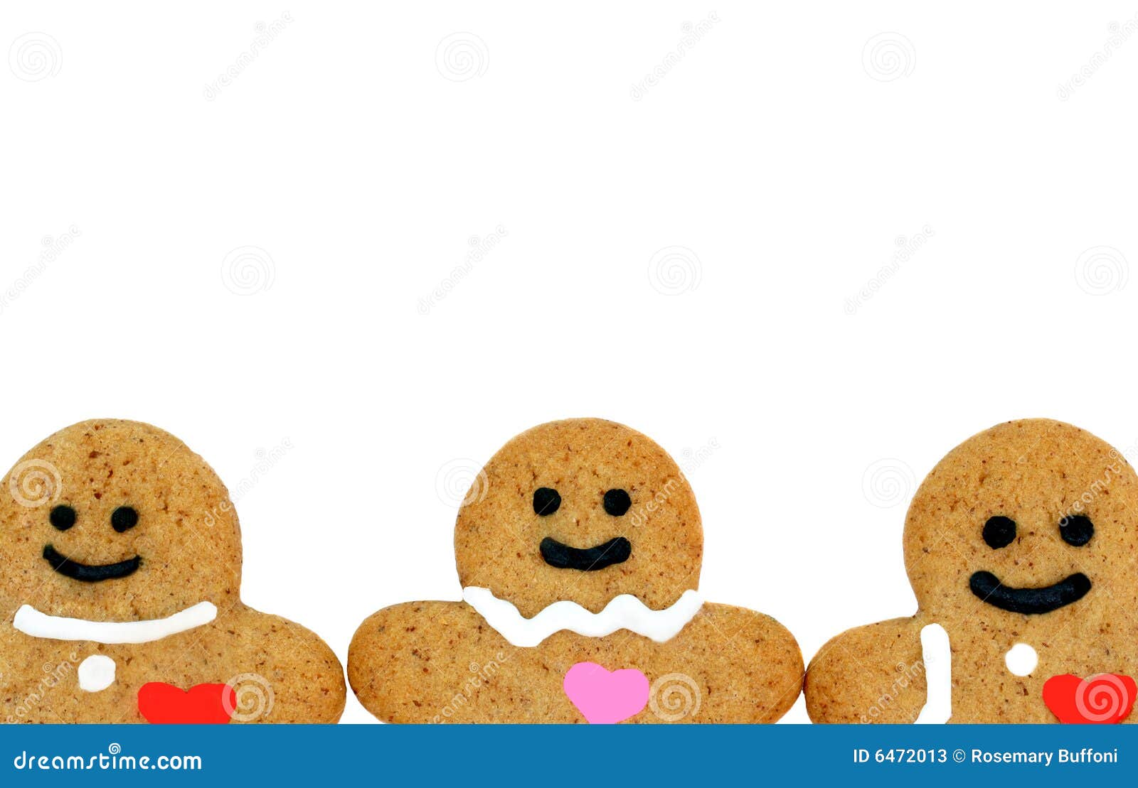 Gingerbread man border stock image. Image of cookies, white - 6472013