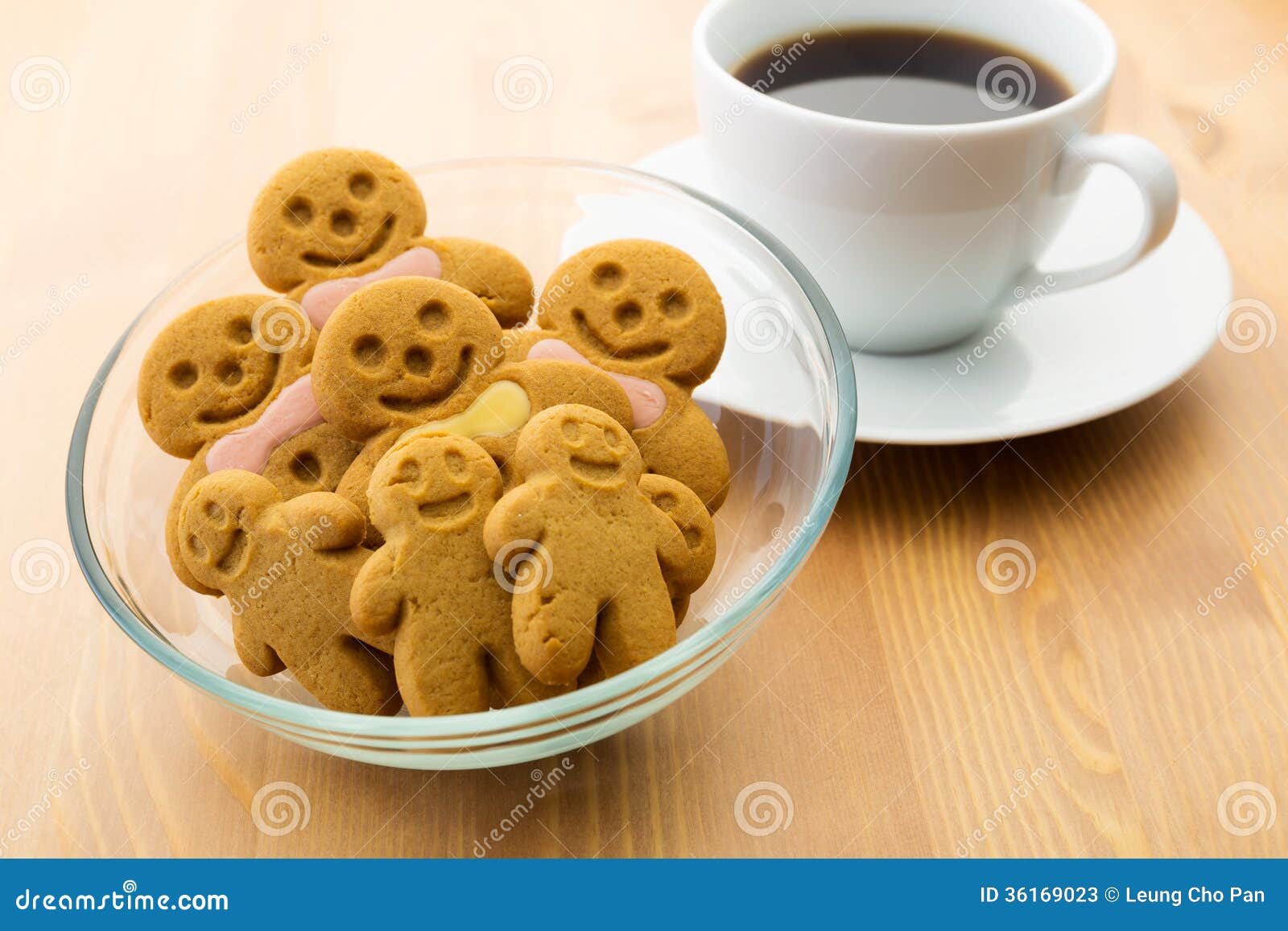 Gingerbread Man with Coffee Stock Image - Image of gingerbread ...