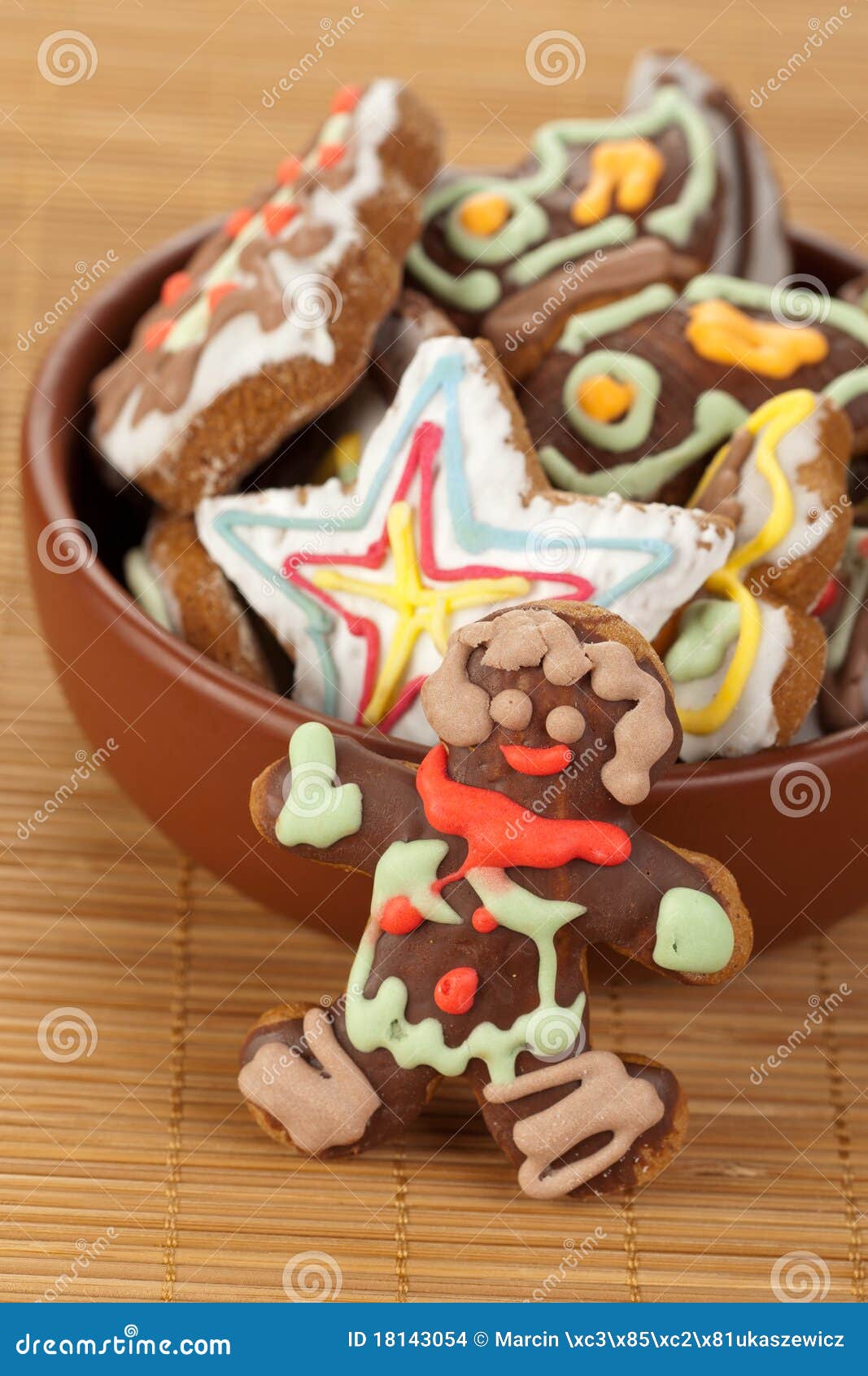 Gingerbread man figure stock photo. Image of tablecloth - 18143054