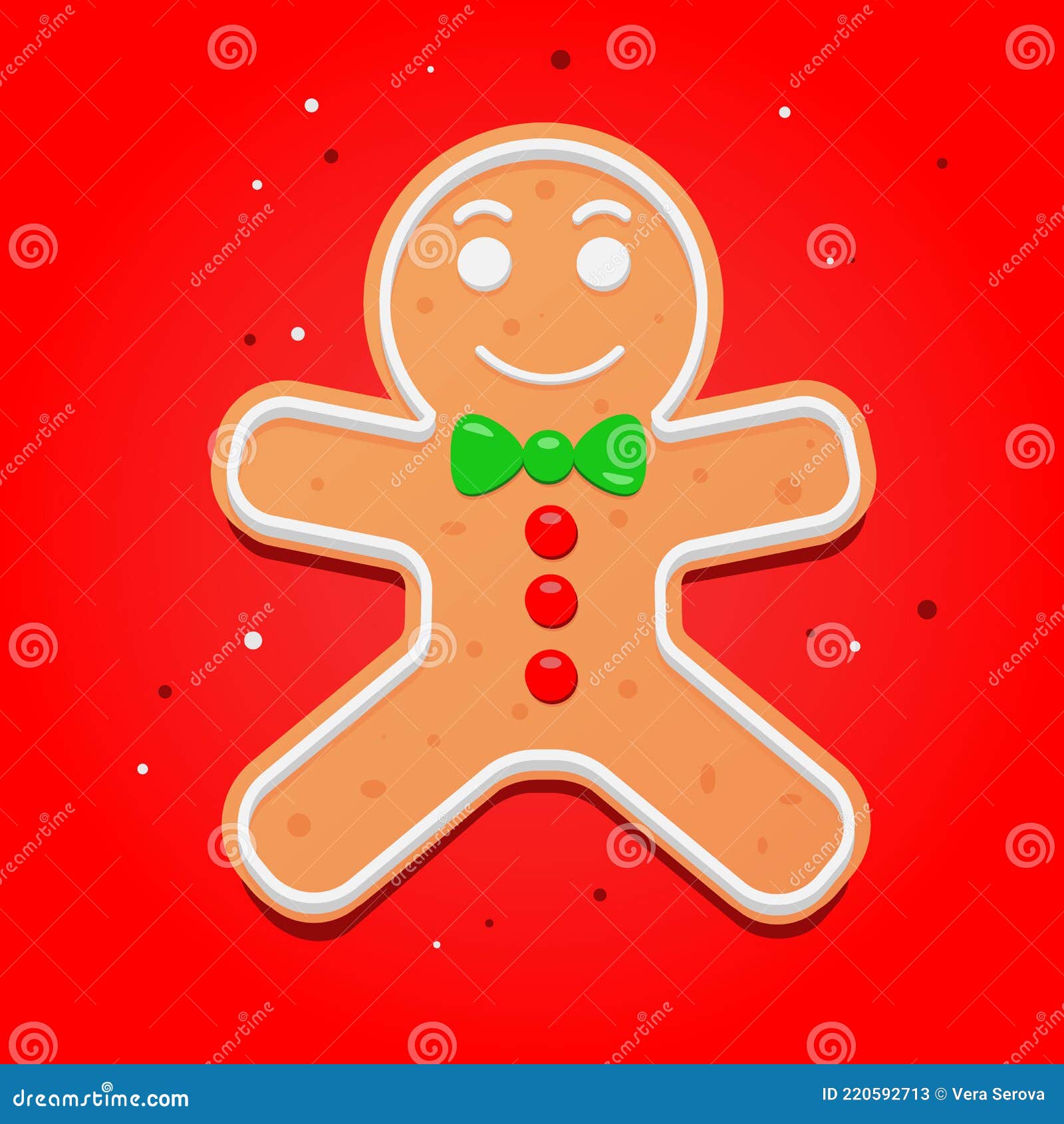 The gingerbread man stock vector. Illustration of ginger - 220592713