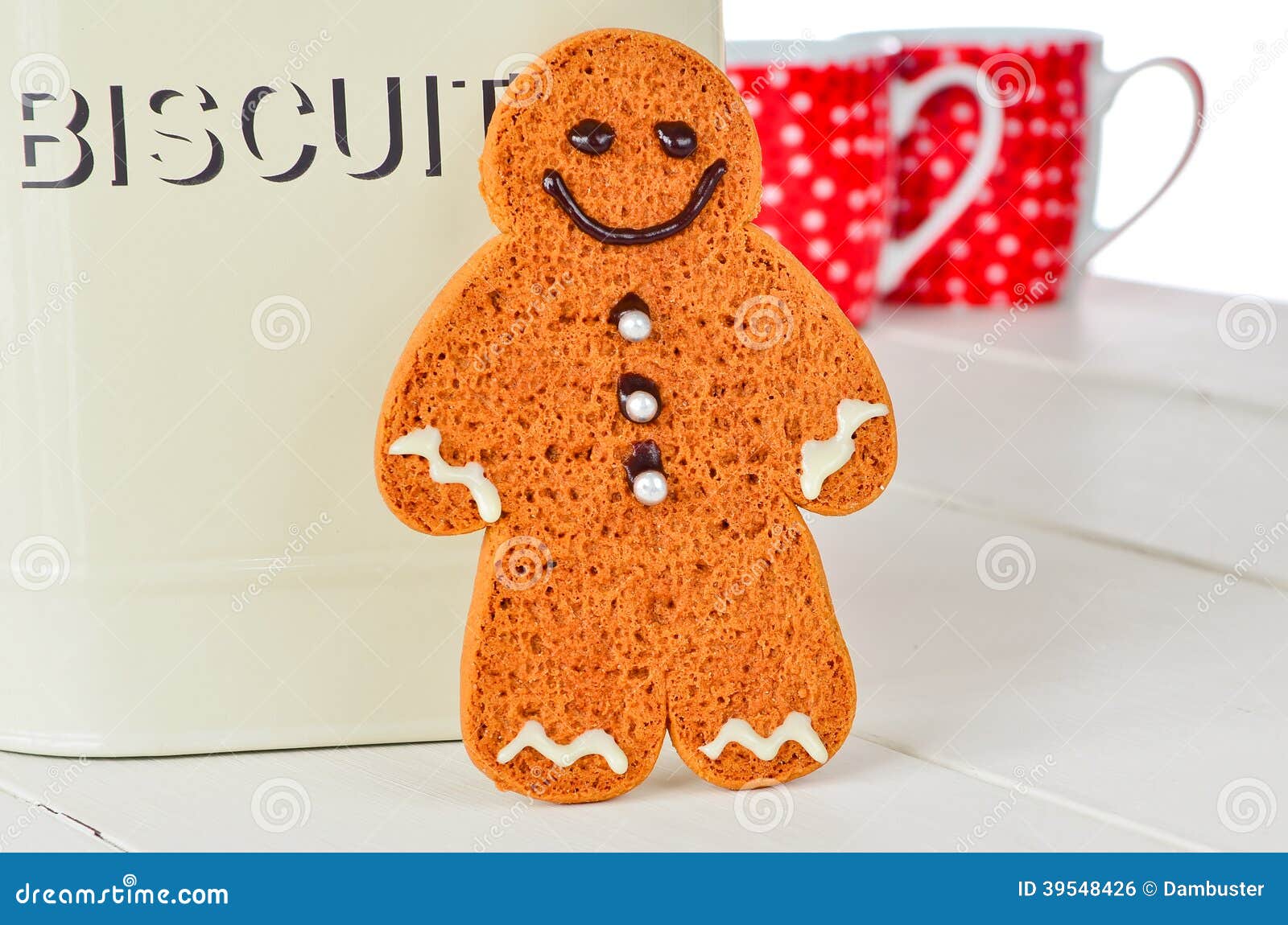 Gingerbread man stock photo. Image of smile, cheerful - 39548426