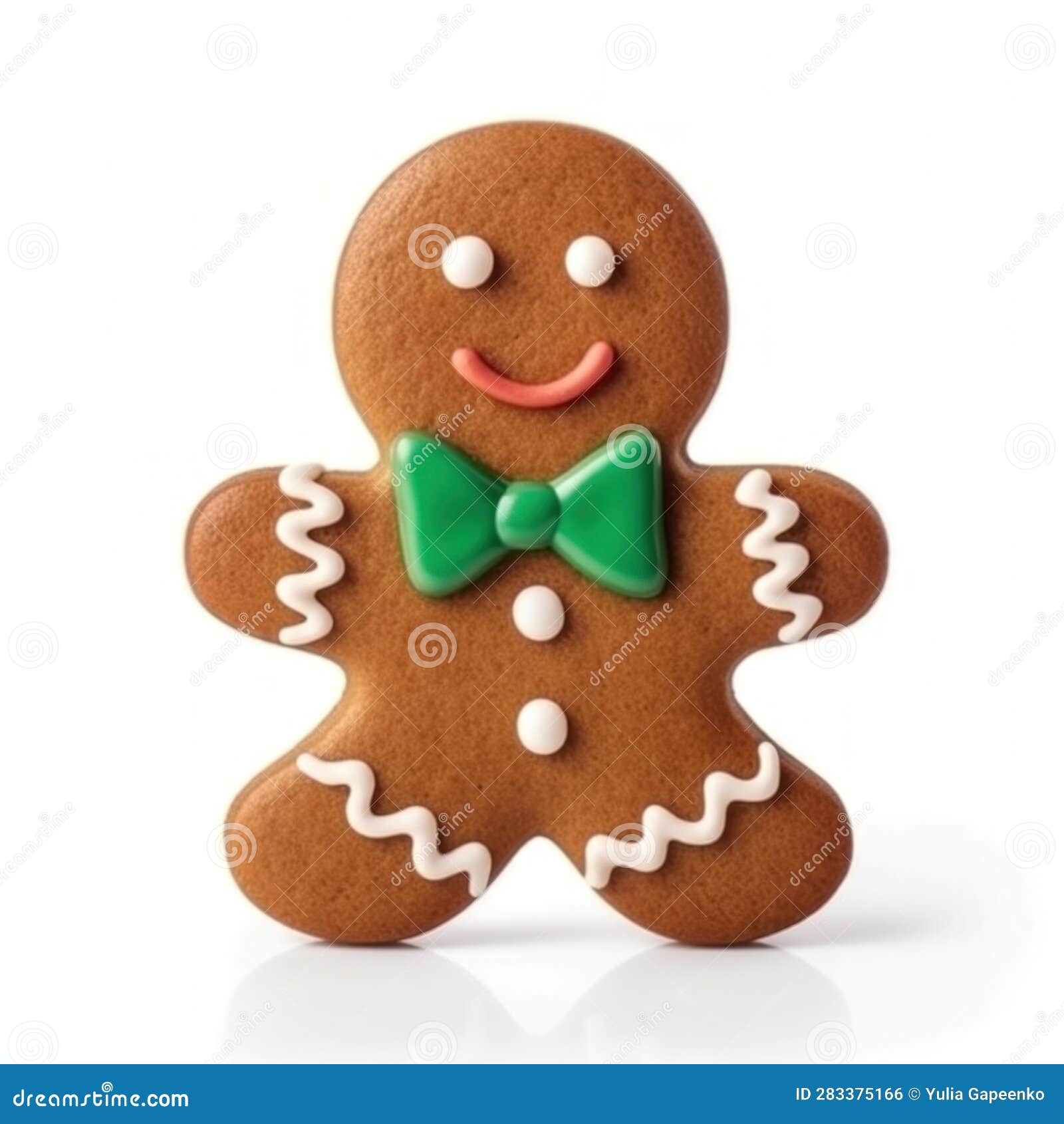 Gingerbread Man Isolated. Illustration AI Generative Stock Illustration ...
