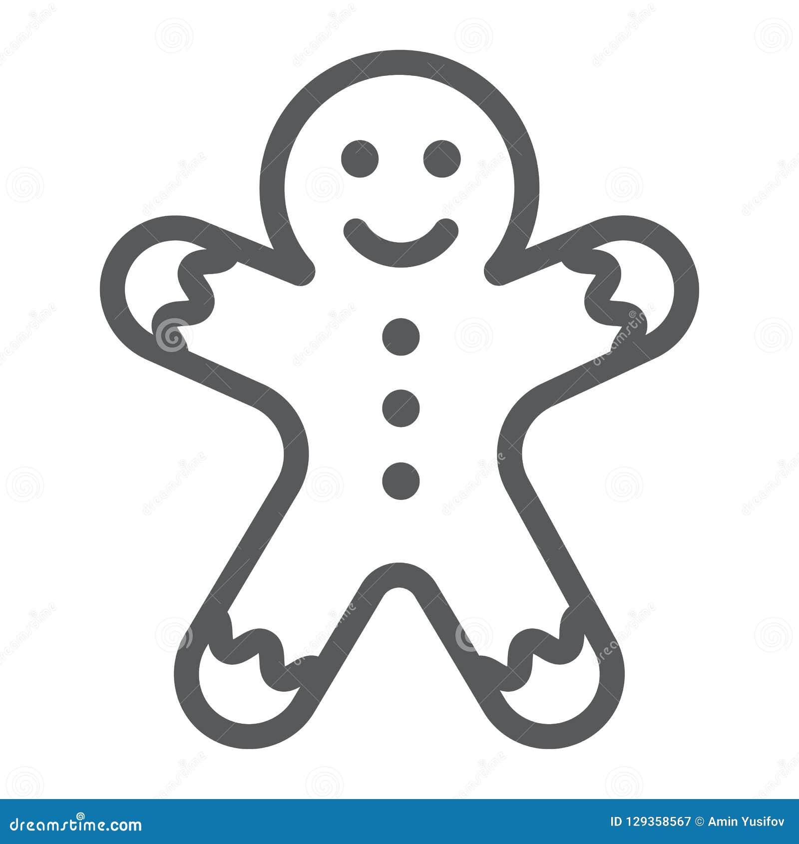 Gingerbread Cookie Man Line Art Stock Illustrations – 524 Gingerbread ...