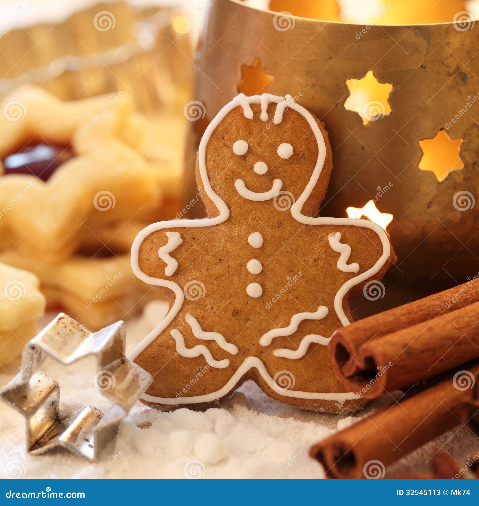 Gingerbread man stock image. Image of flour, spice, cinnamon - 32545113