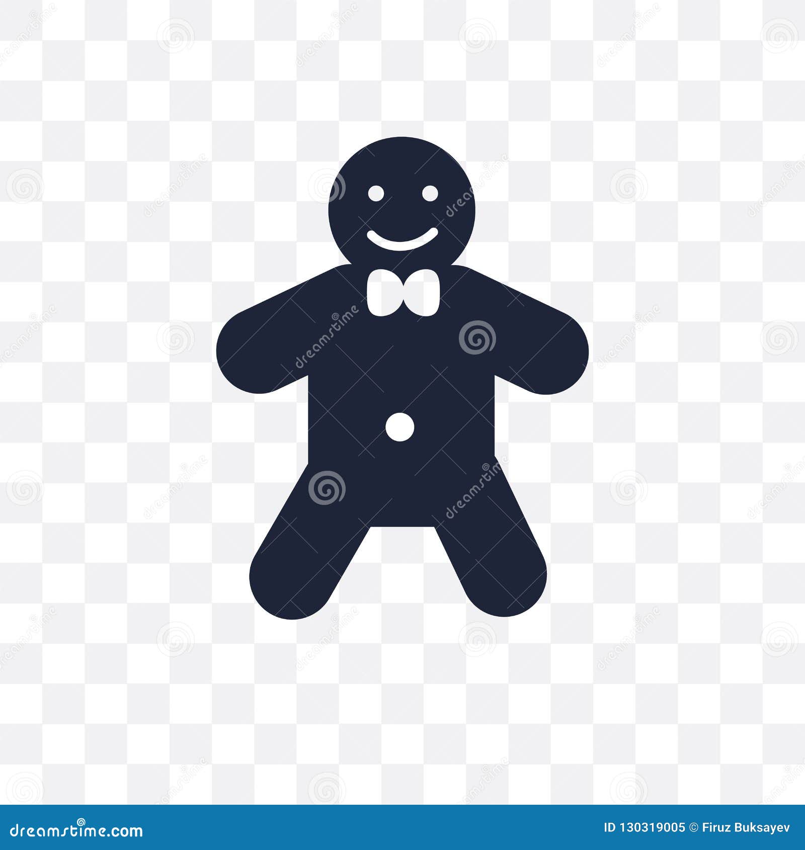 Gingerbread Man Transparent Icon. Gingerbread Man Symbol Design Stock ...
