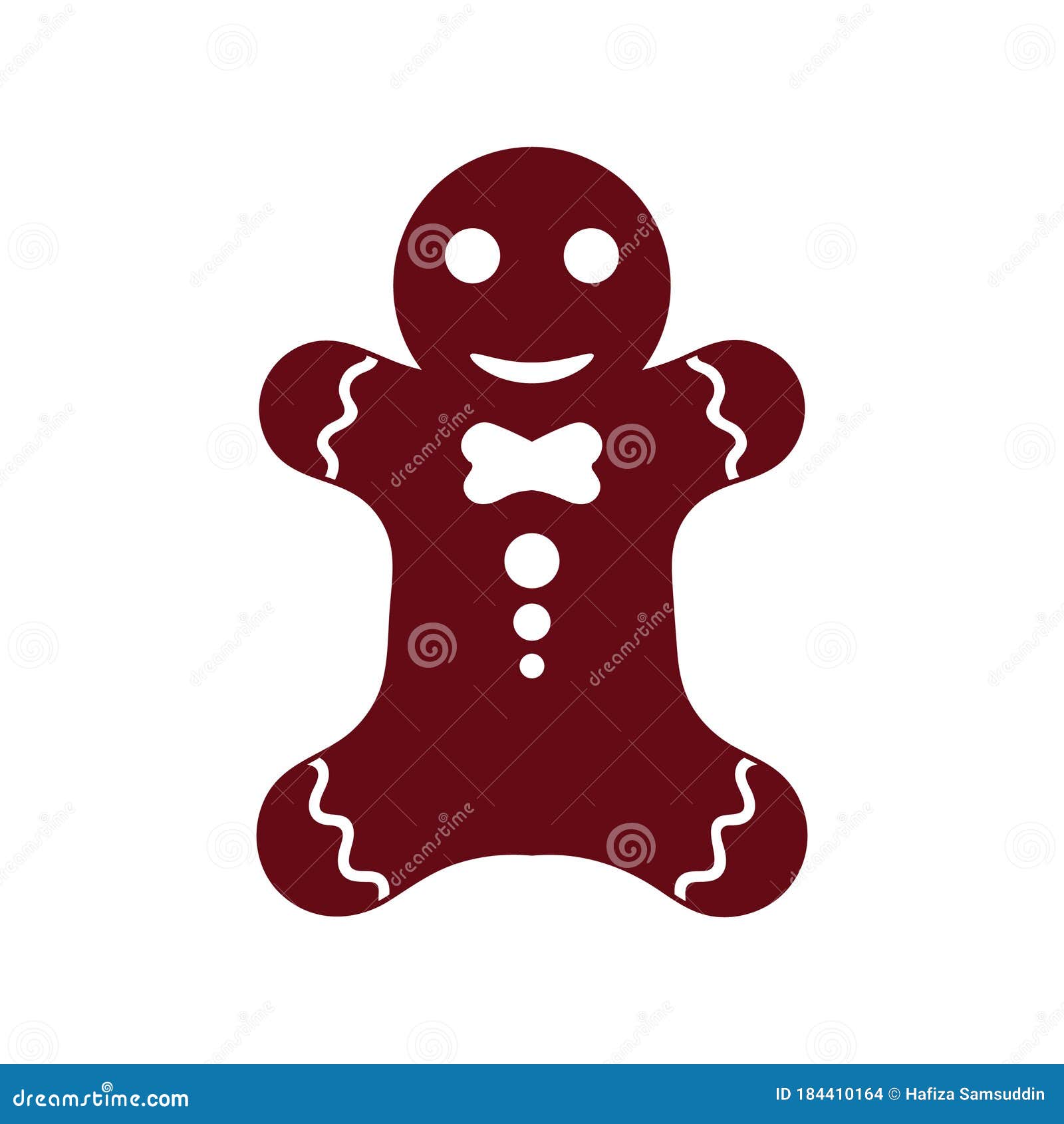 Gingerbread Man. Vector Illustration Decorative Background Design Stock ...