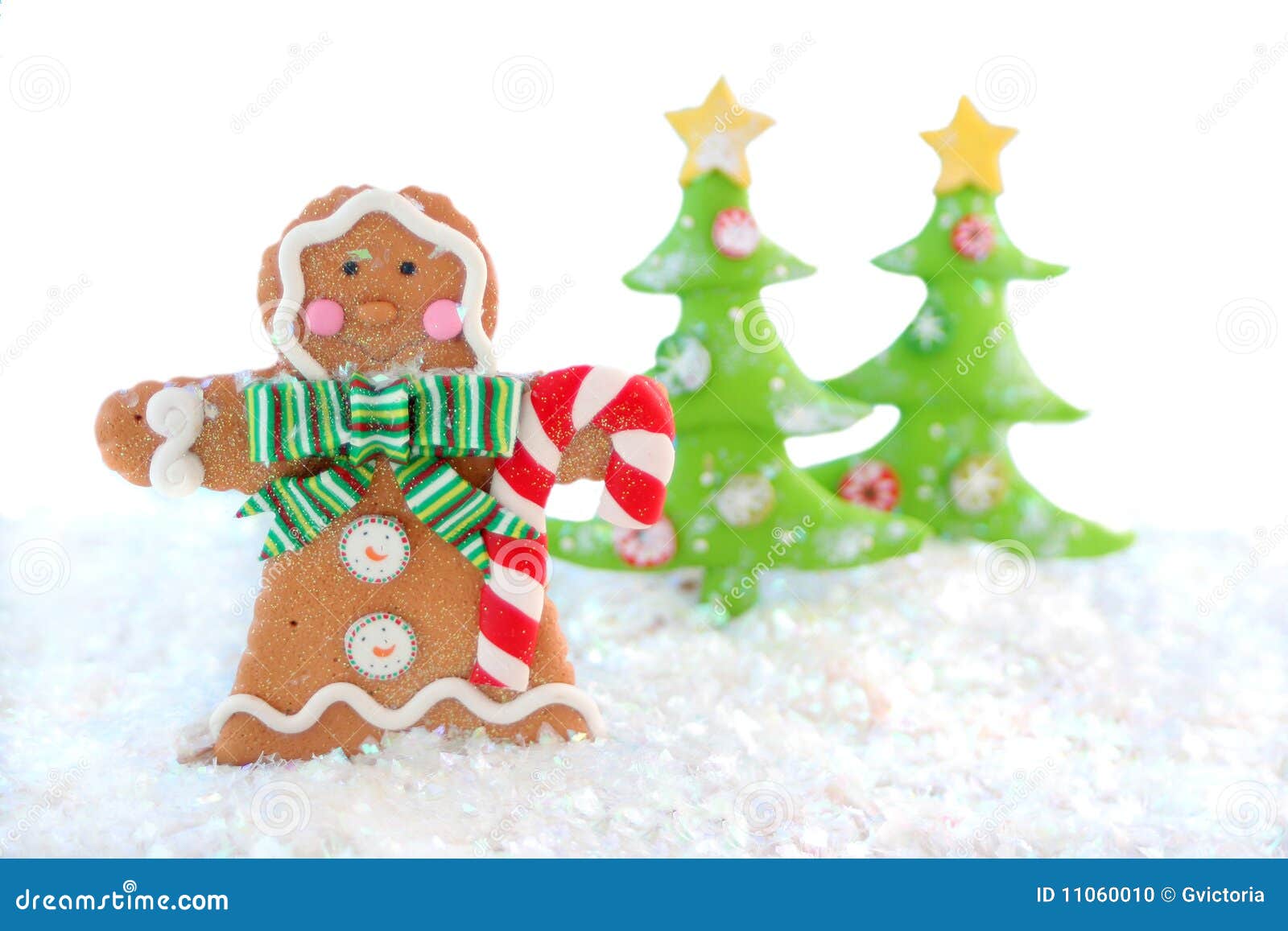 Gingerbread man winter stock photo. Image of snow, card - 11060010