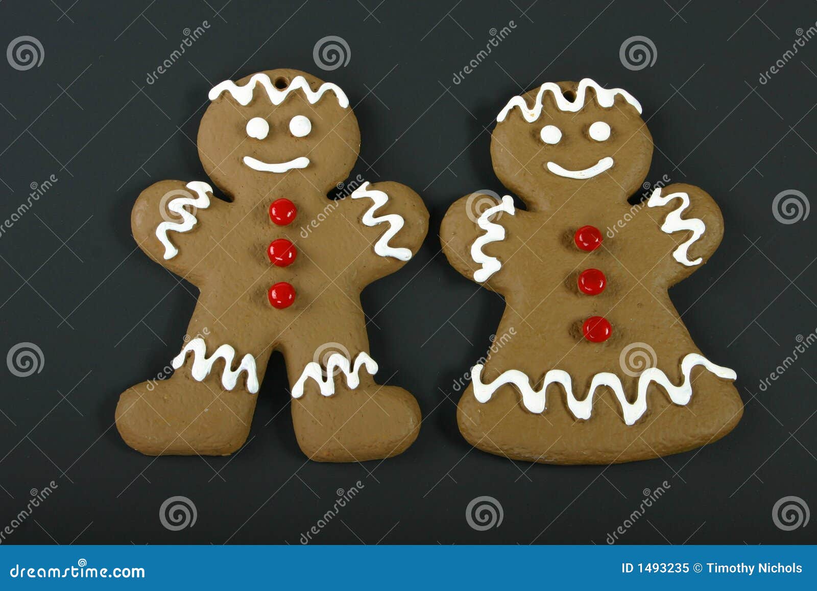 Gingerbread Man and Woman stock image. Image of happy - 1493235