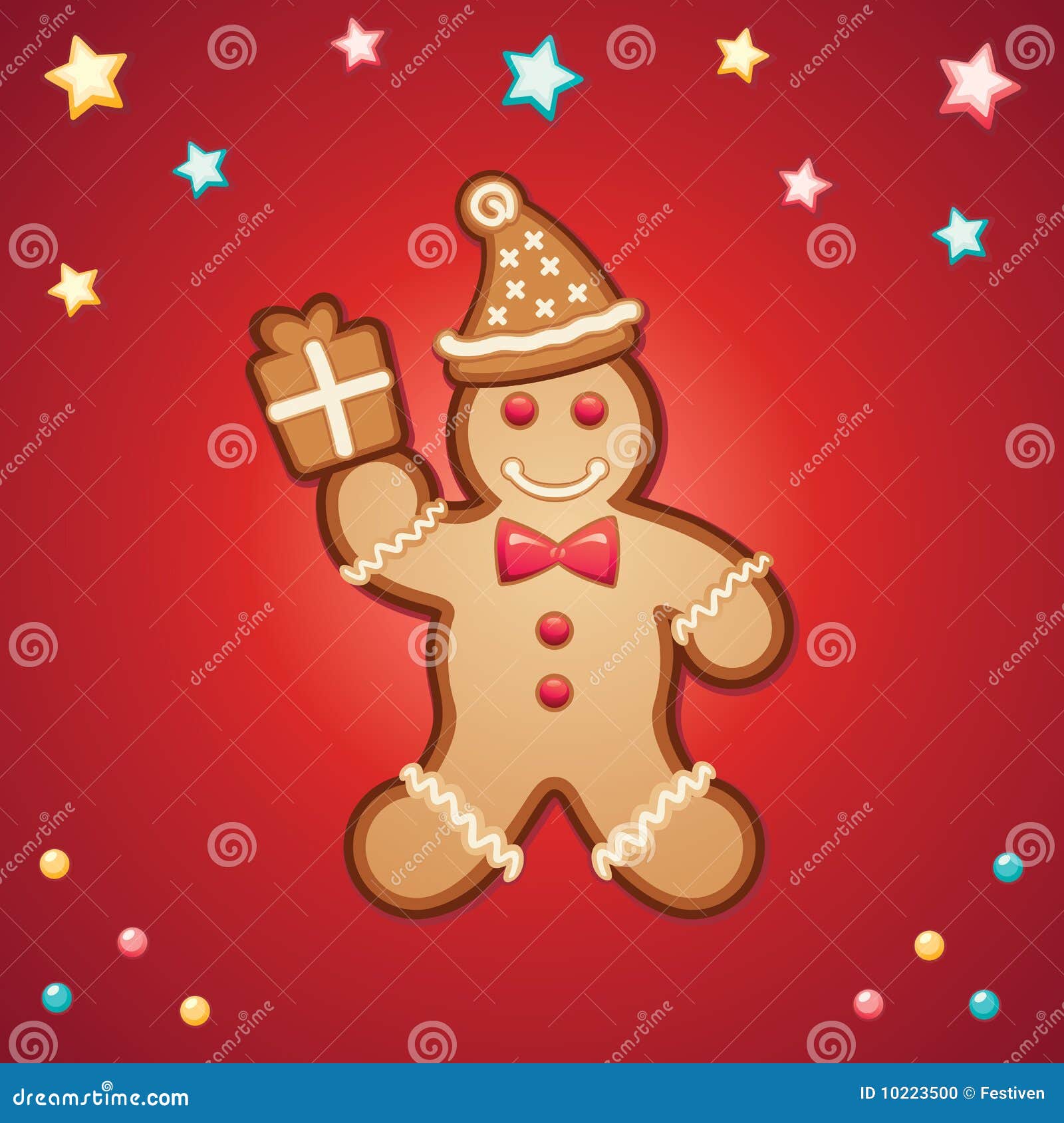 The Gingerbread Men stock vector. Illustration of cheerful - 10223500