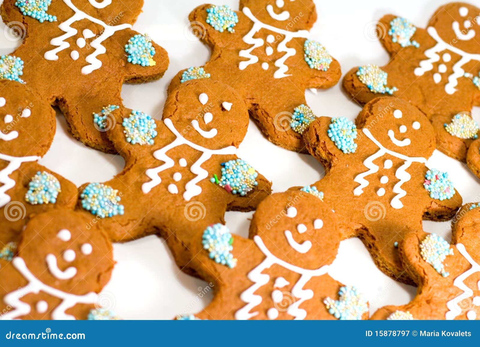 Gingerbread men stock image. Image of xmas, homemade - 15878797