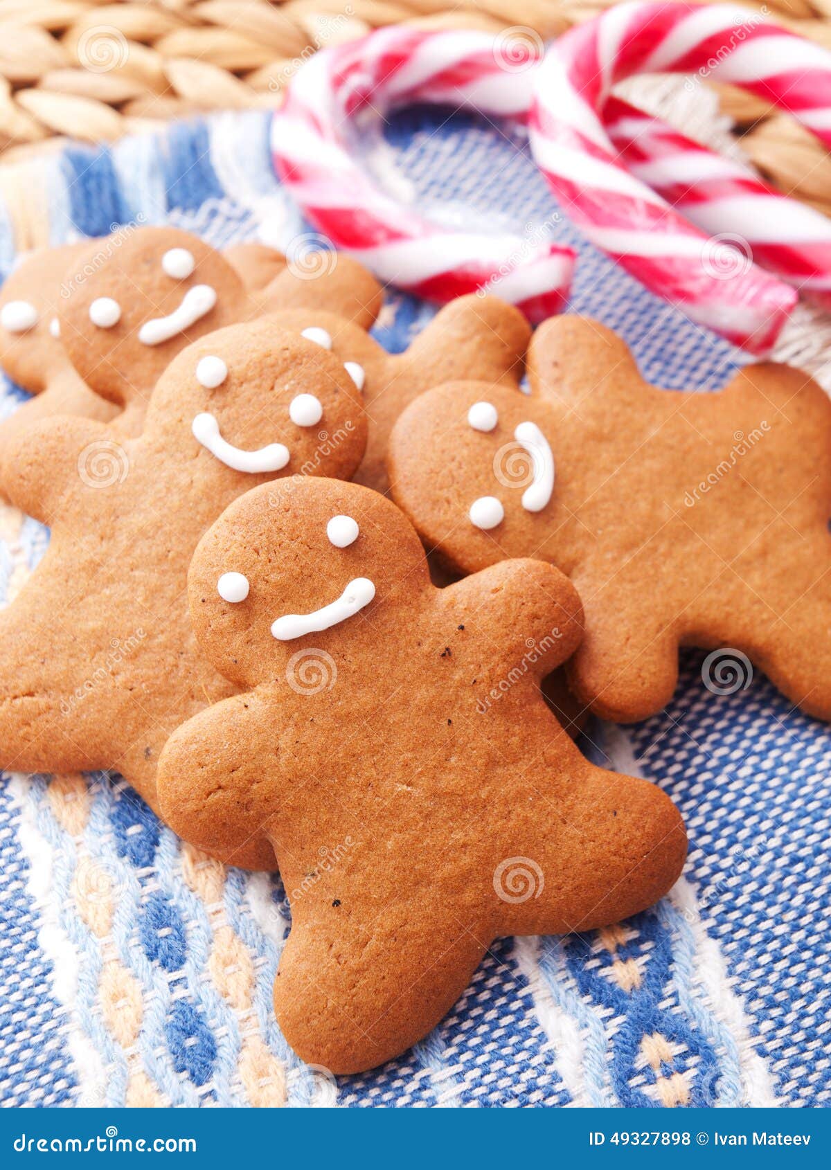 Gingerbread men stock photo. Image of holiday, smiling - 49327898