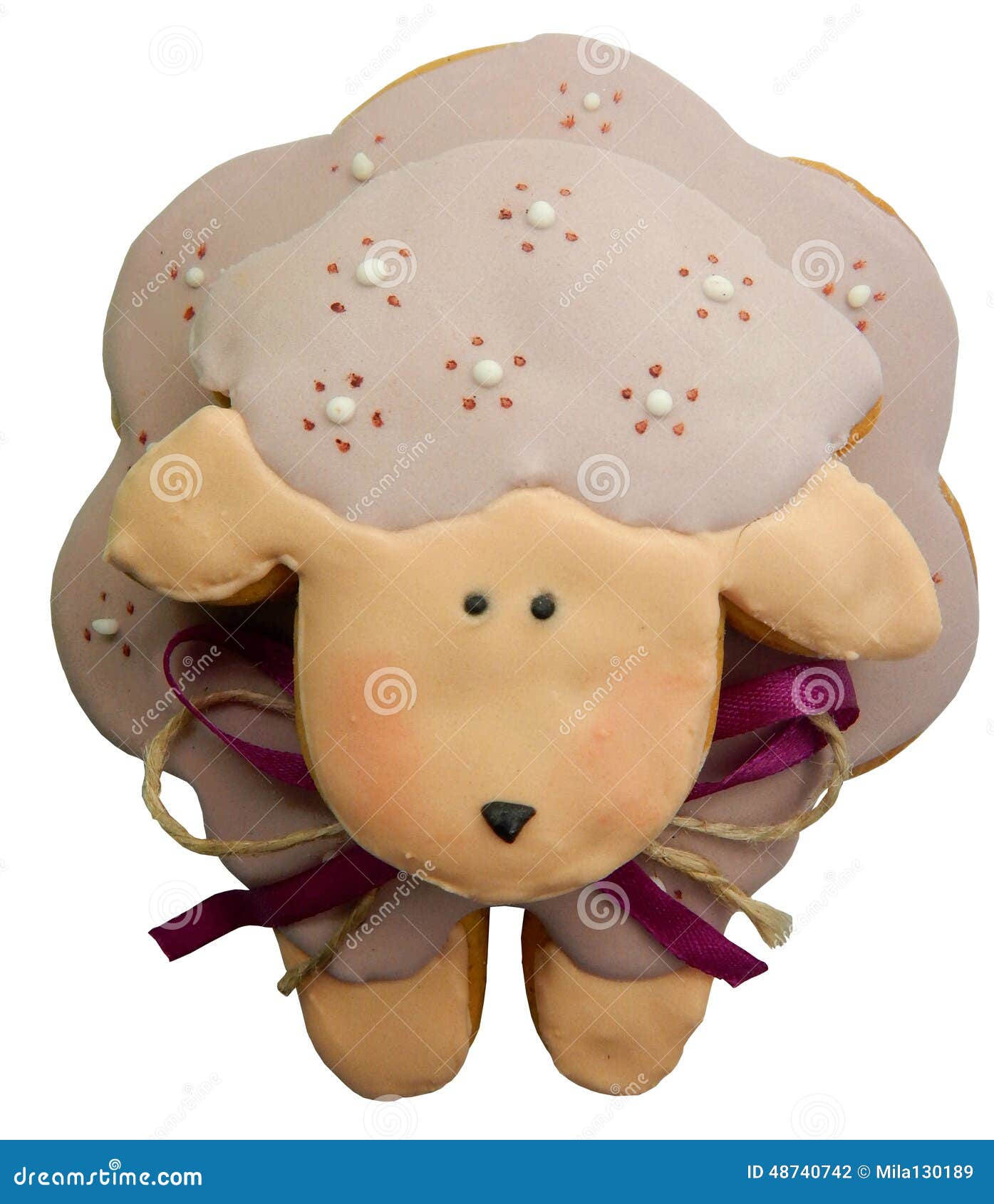 Gingerbread pink sheep stock photo. Image of cute, lovely - 48740742