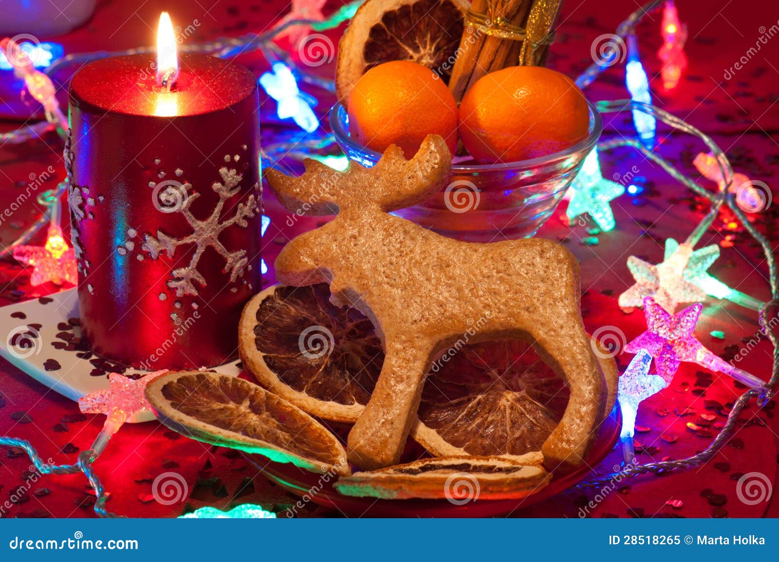 Gingerbread Rudolph Decoration Stock Image - Image of dessert, culture ...
