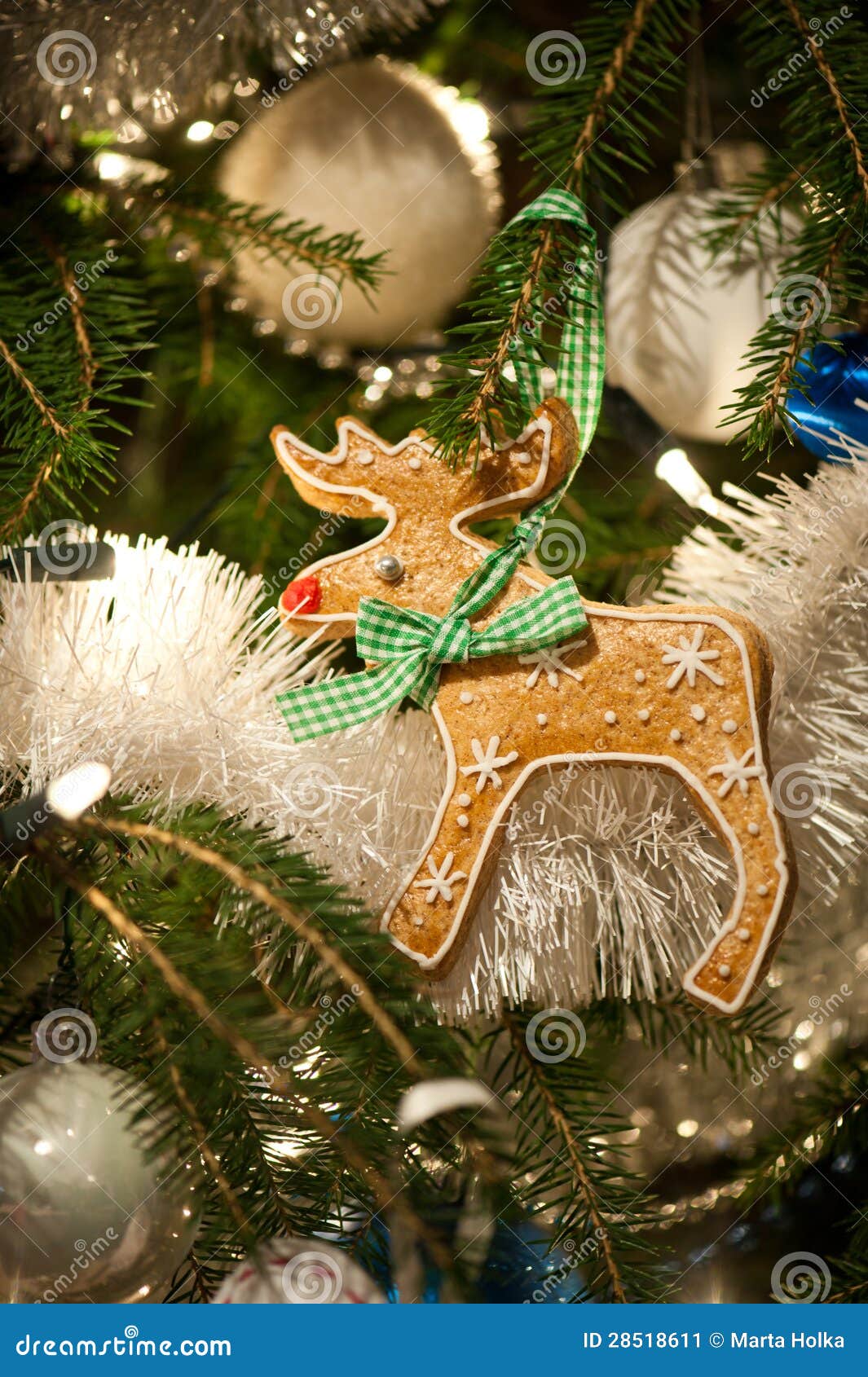 Gingerbread Rudolph Decoration Stock Image - Image of pattern, sweet ...