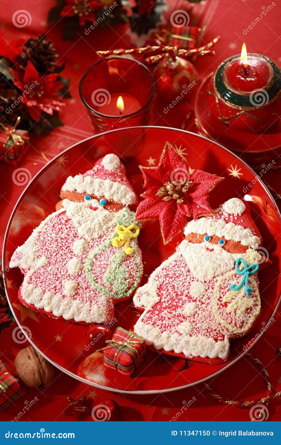 Gingerbread Santa Claus for Christmas Stock Photo - Image of december ...