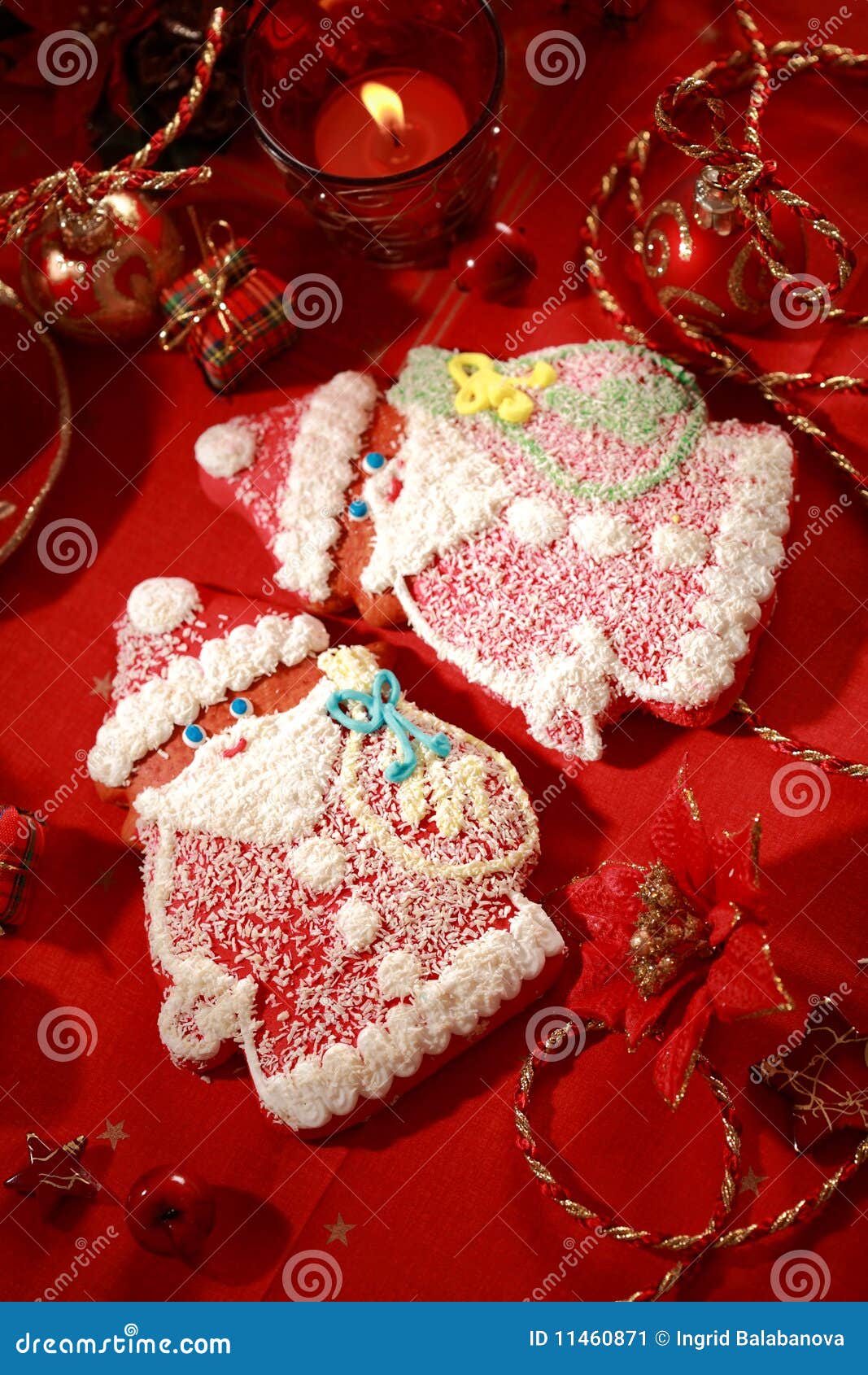 Gingerbread Santa Claus for Christmas Stock Image - Image of refresh ...