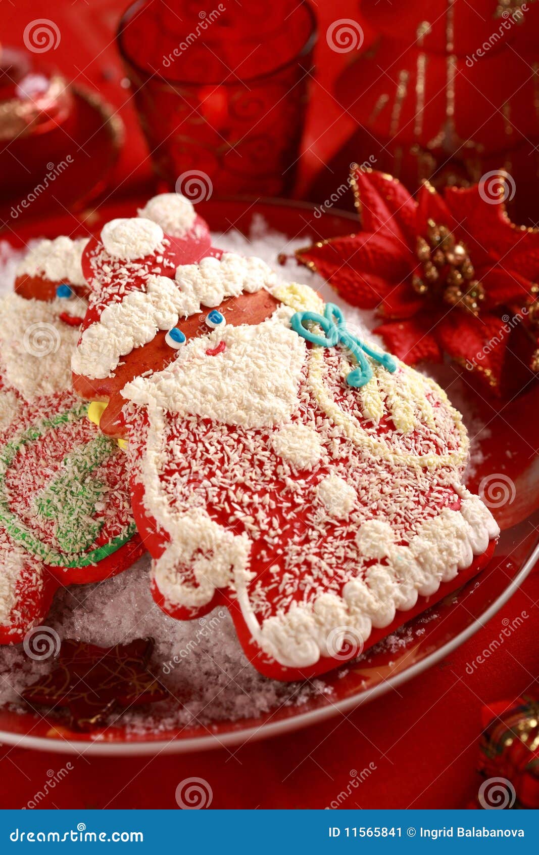 Gingerbread Santa Claus for Christmas Stock Image - Image of ...