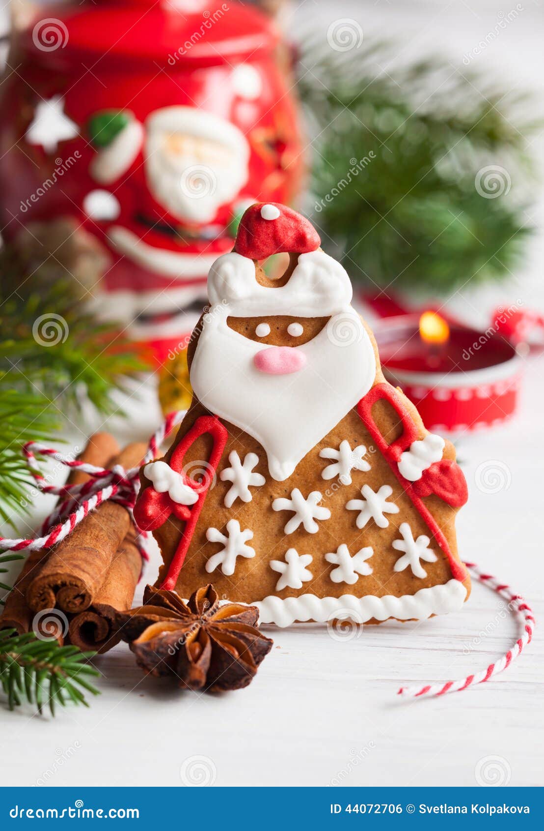 Gingerbread Santa Claus stock photo. Image of dessert - 44072706