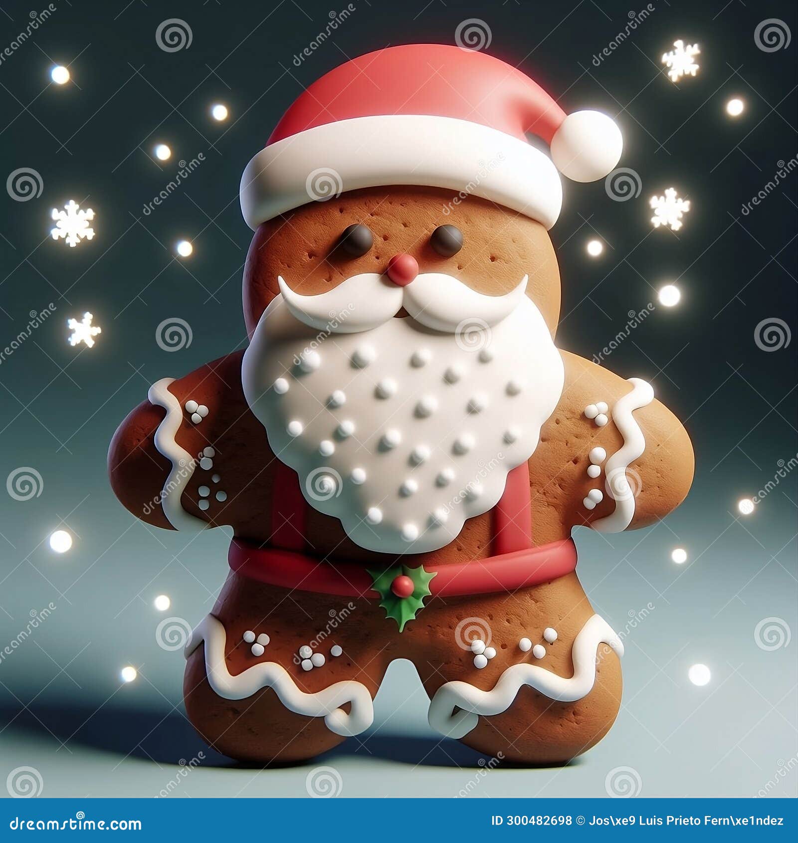 A gingerbread Santa Claus stock illustration. Illustration of claus ...