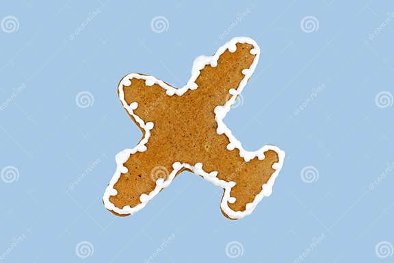 Gingerbread in a Shape of Airplane Stock Image - Image of handmade ...