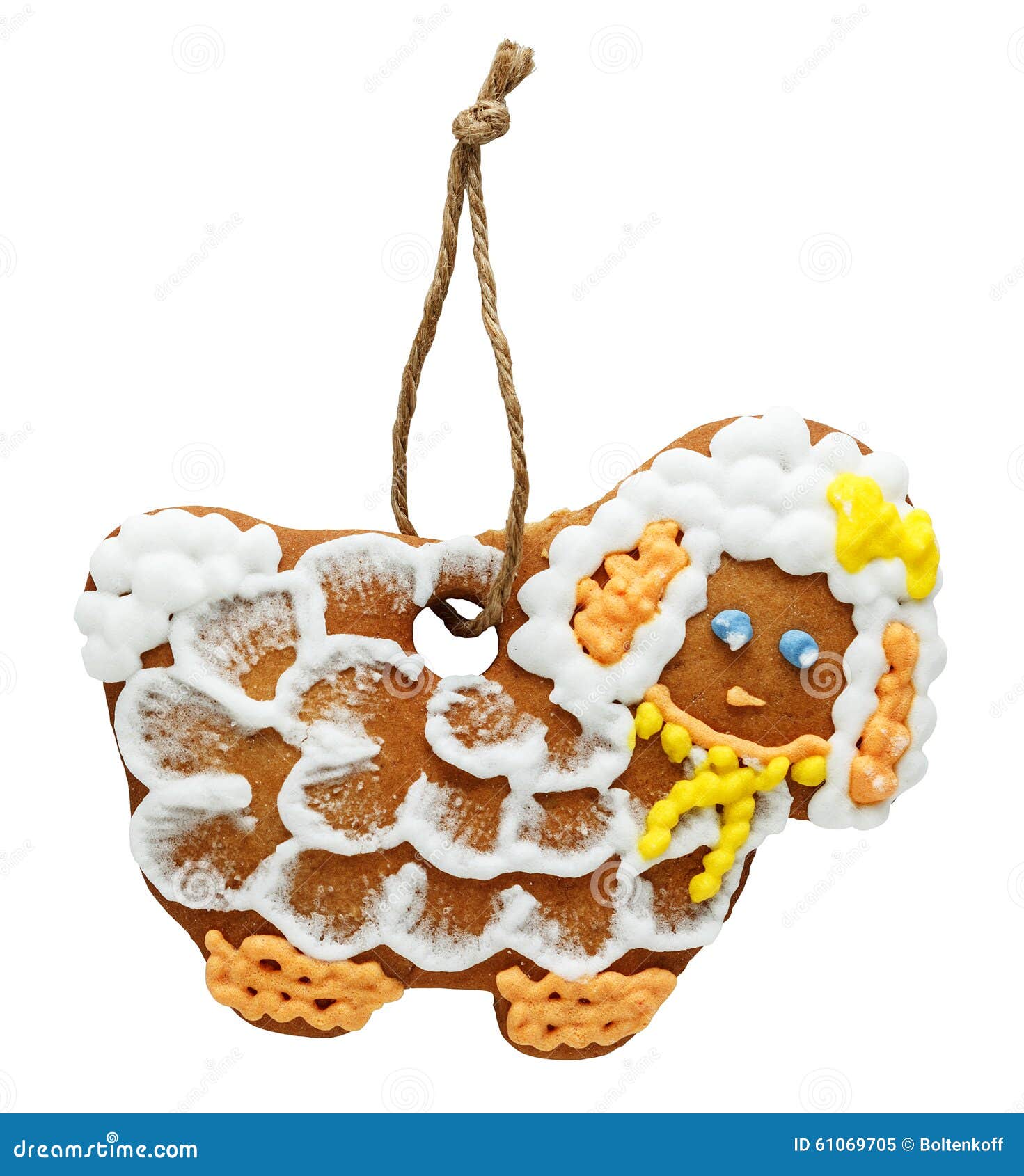 Gingerbread in the Shape of a Sheep Stock Image - Image of ornate ...