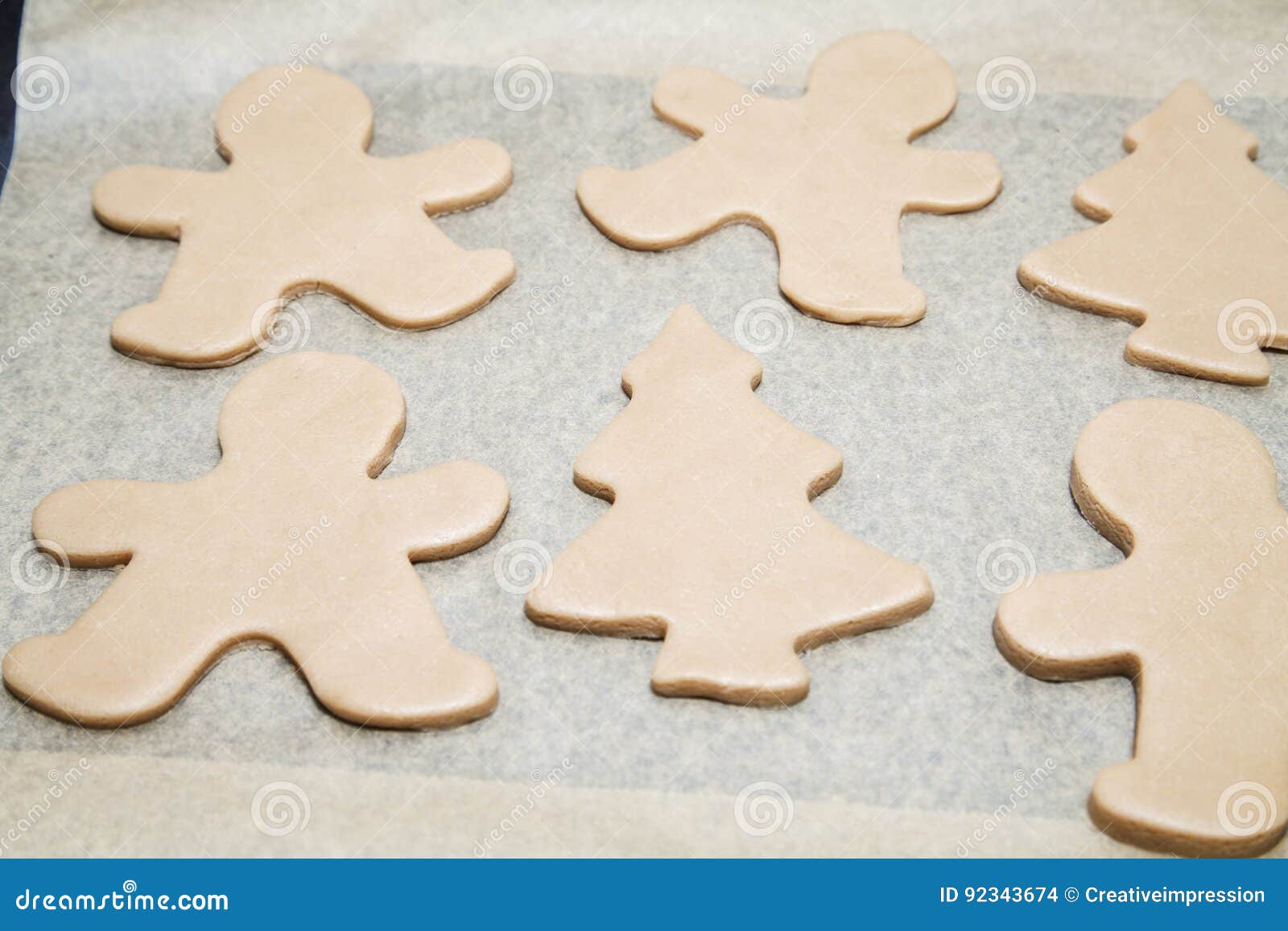 Gingerbread shapes stock photo. Image of gouge, gingerbread - 92343674