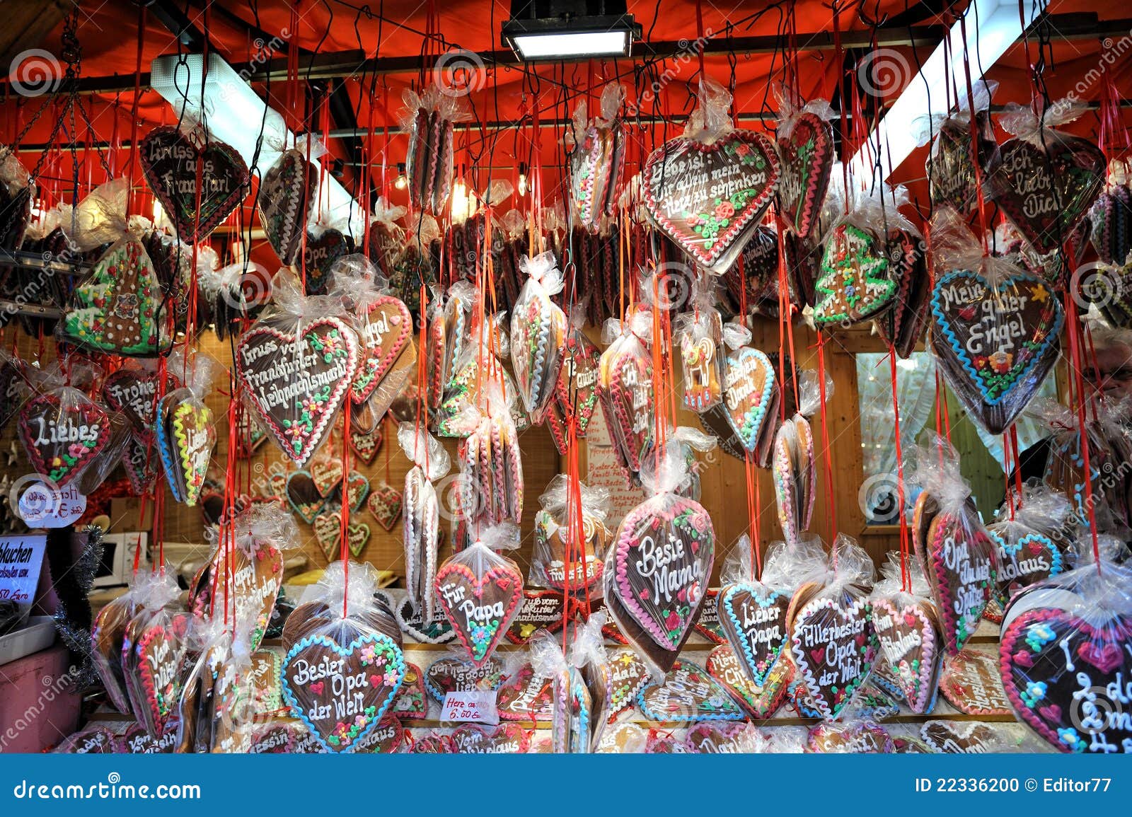 Gingerbread Shop in Christmas Market Editorial Image - Image of stall ...