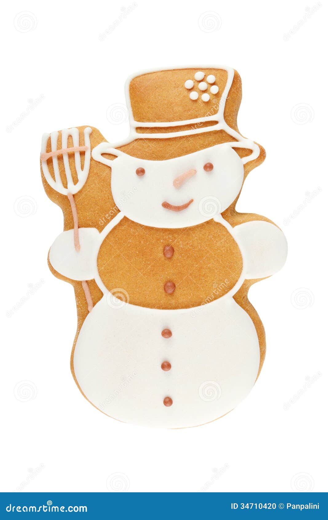 Gingerbread Snowman Stock Photo - Image: 34710420