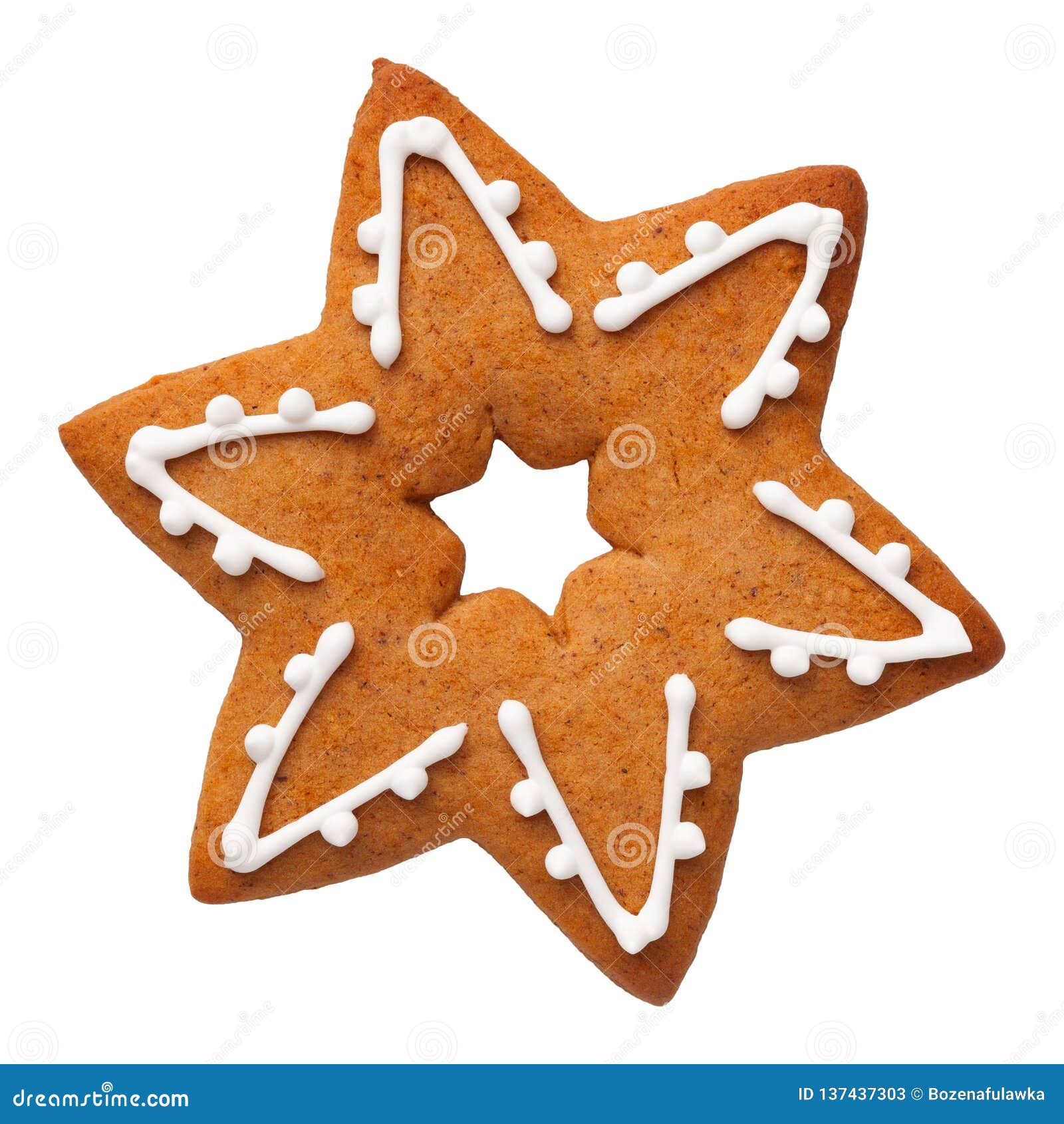 Gingerbread Star With Badiana Stars Royalty-Free Stock Photography ...