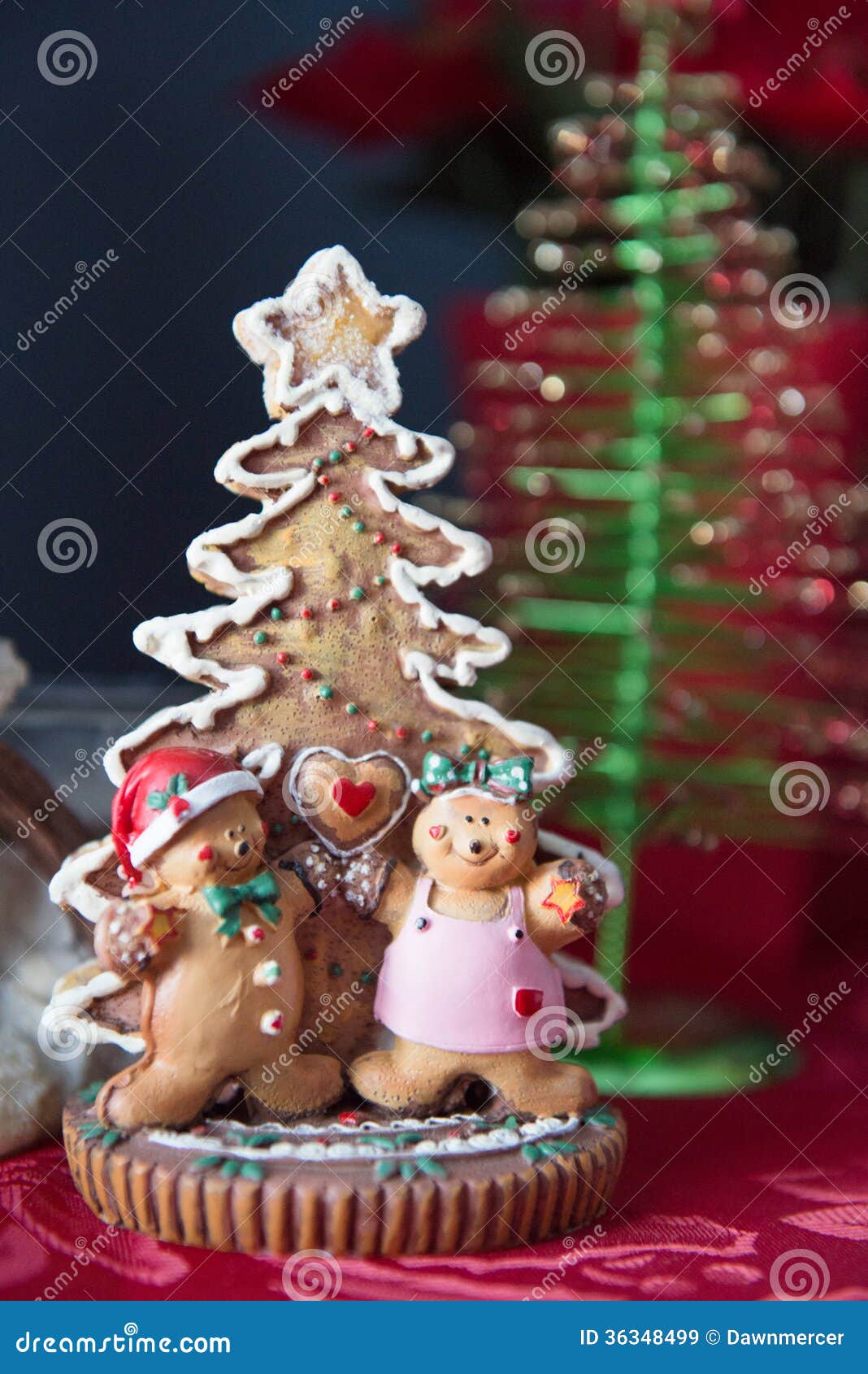 Gingerbread Tree Decoration Stock Image - Image of celebration, holiday ...
