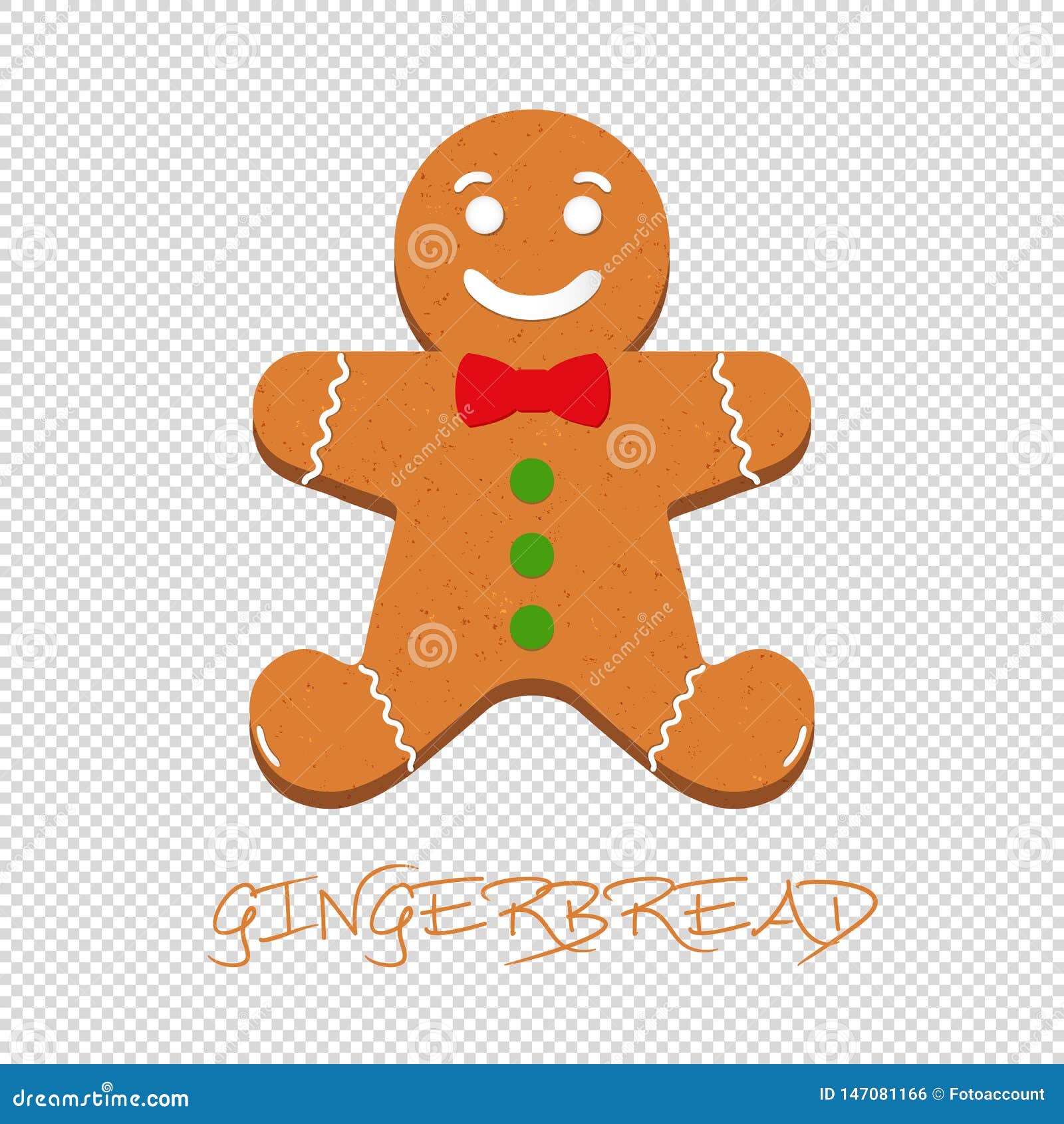 Gingerbread - Vector Illustration - Isolated On Transparent Background ...