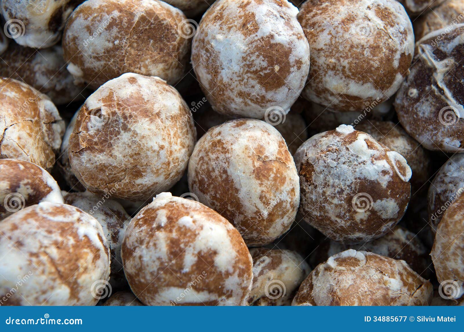 Gingerbread with White Sugar Glaze Stock Image - Image of tradition ...