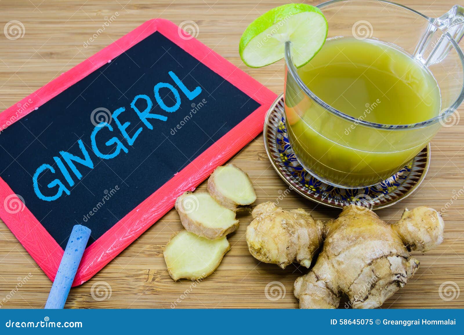 Gingerol, an Active Constituent of Fresh Ginger. Stock Image - Image of ...