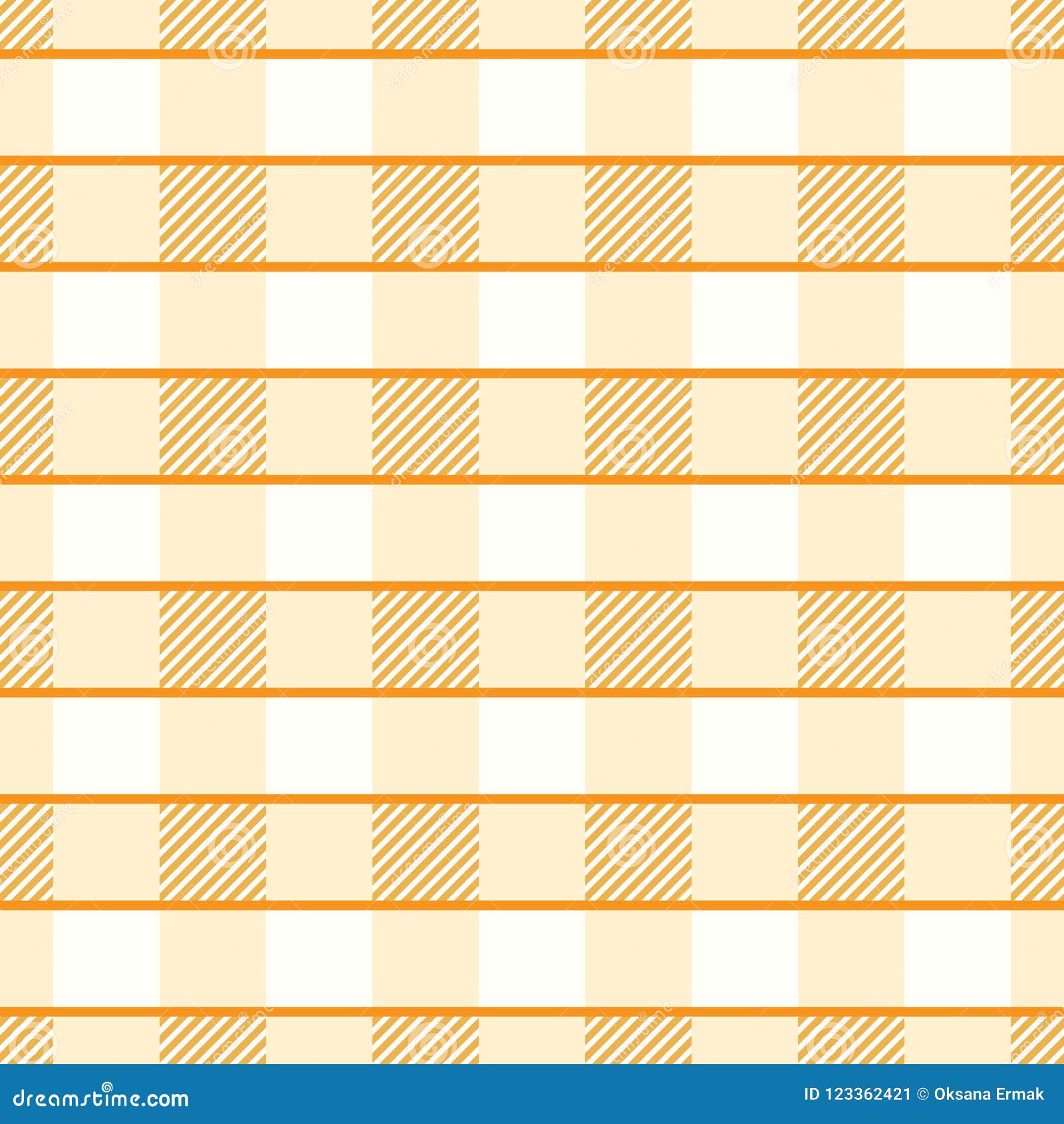 Gingham Checkered Seamless Pattern Stock Vector - Illustration of retro ...