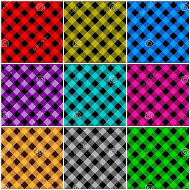 Gingham patterns stock vector. Illustration of artistic - 25354708