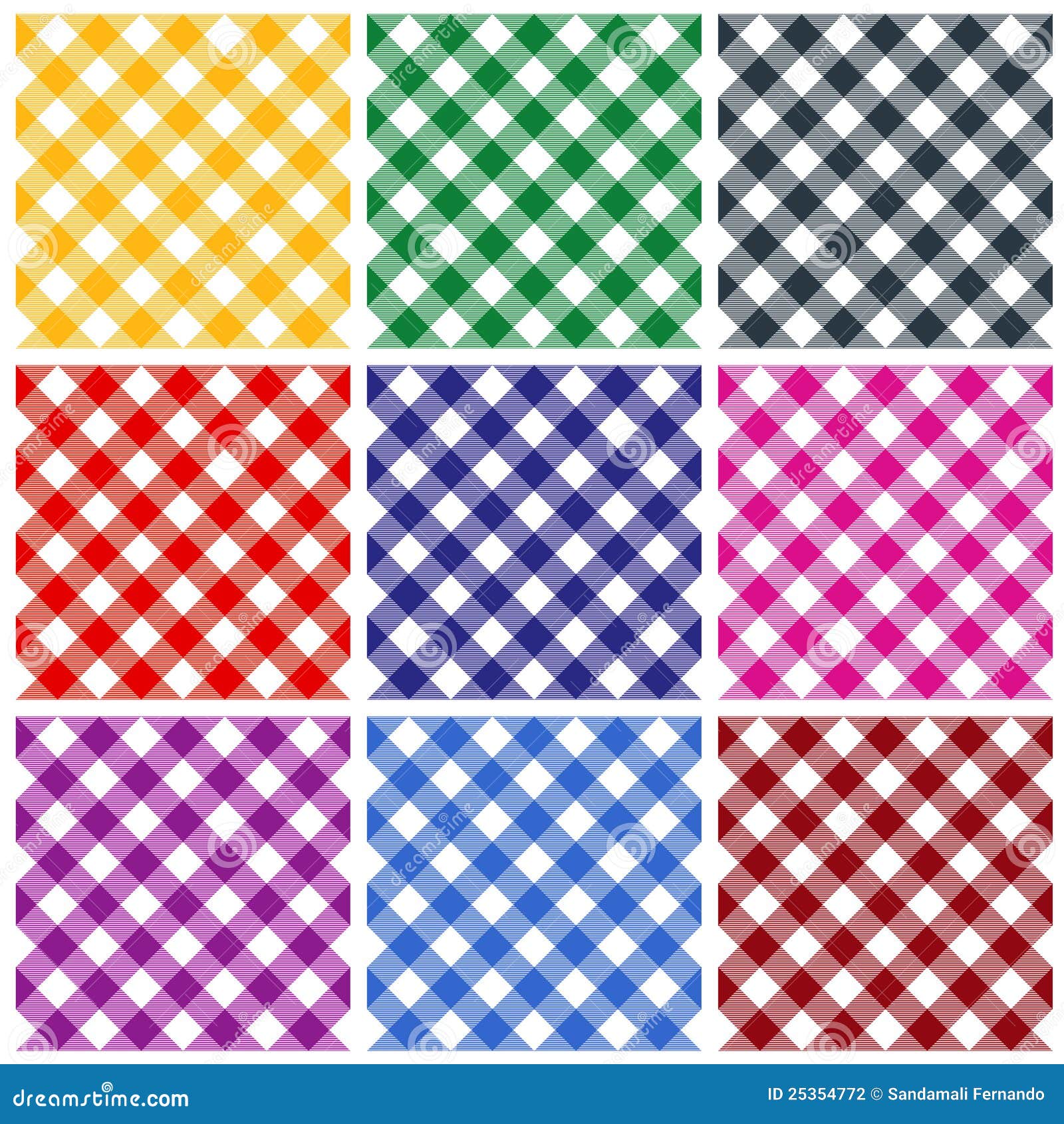 Gingham patterns stock vector. Illustration of arts, baby - 25354772