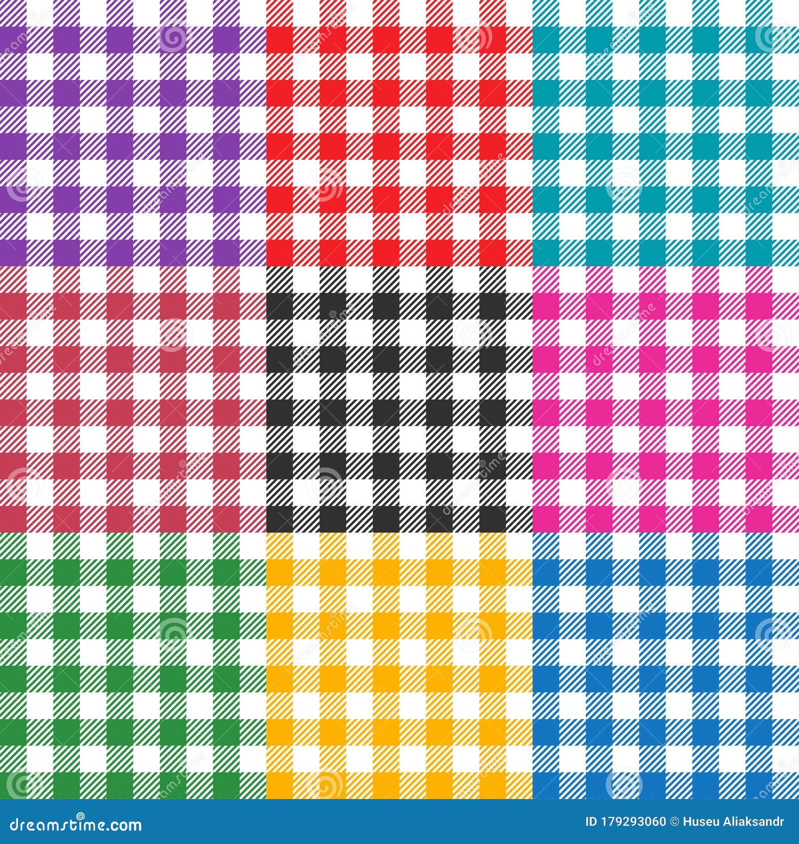 Gingham seamless pattern. stock vector. Illustration of material ...